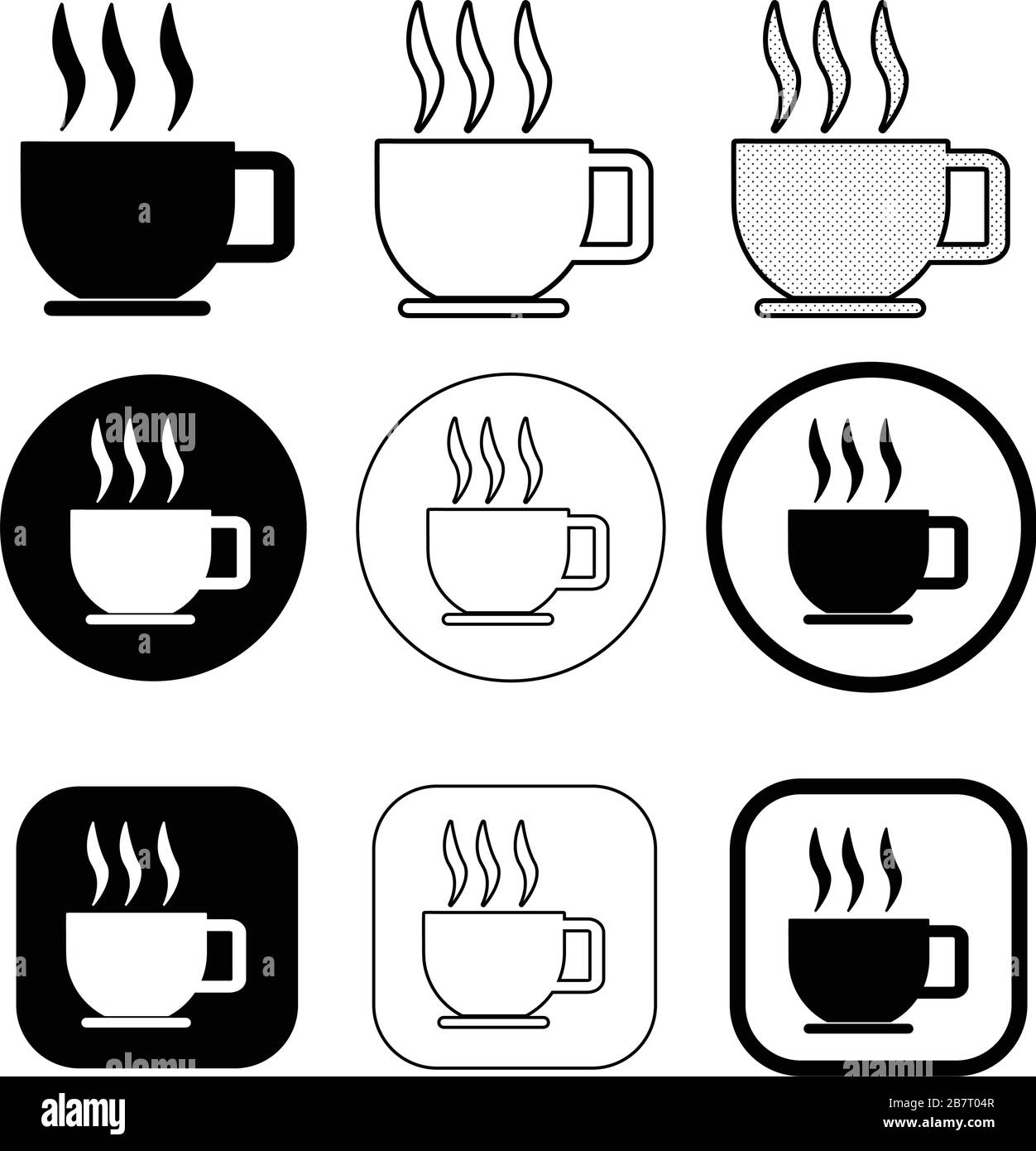 Simple coffee icon sign design Stock Vector Image & Art - Alamy