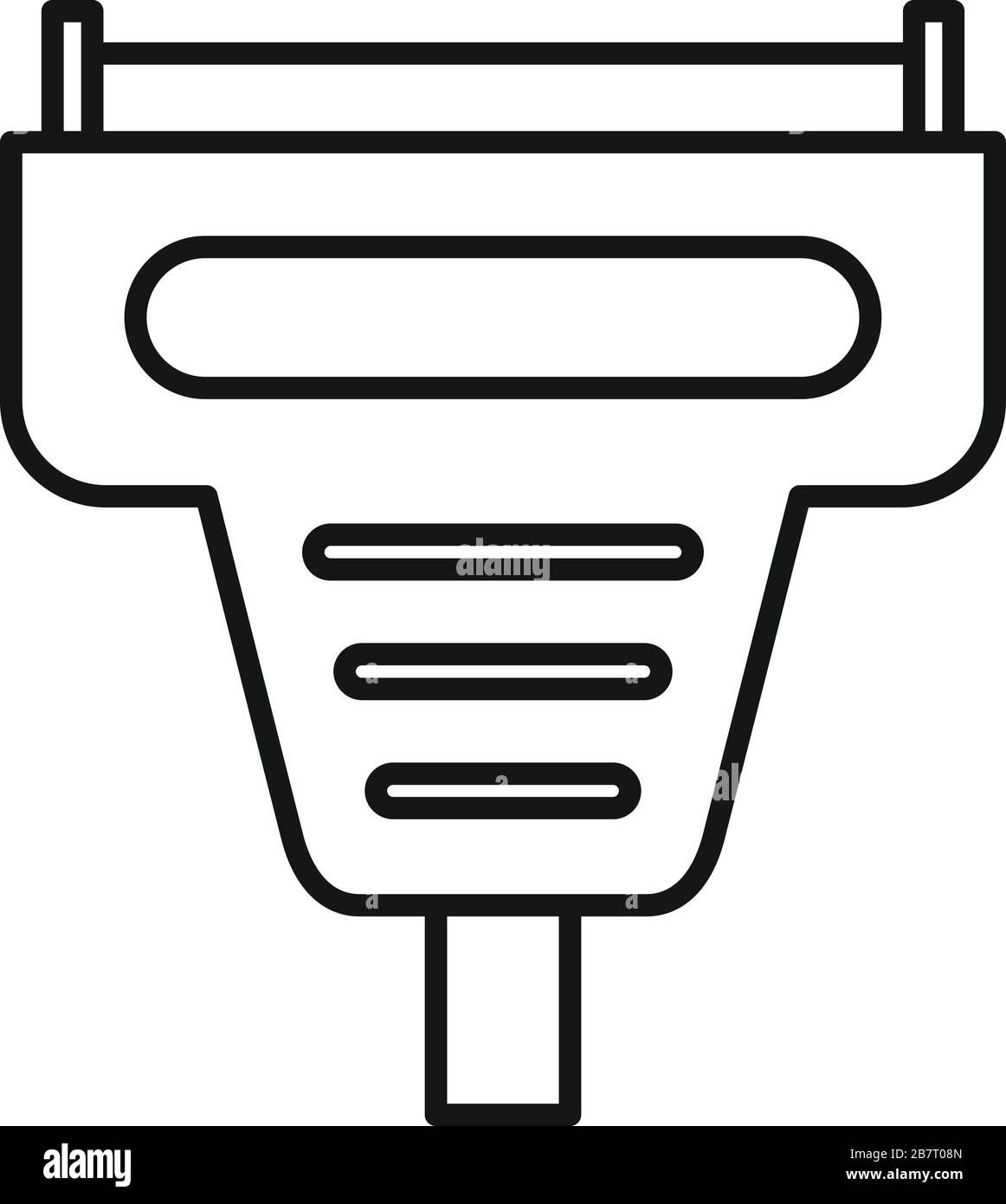 Adapter connector icon. Outline adapter connector vector icon for web ...