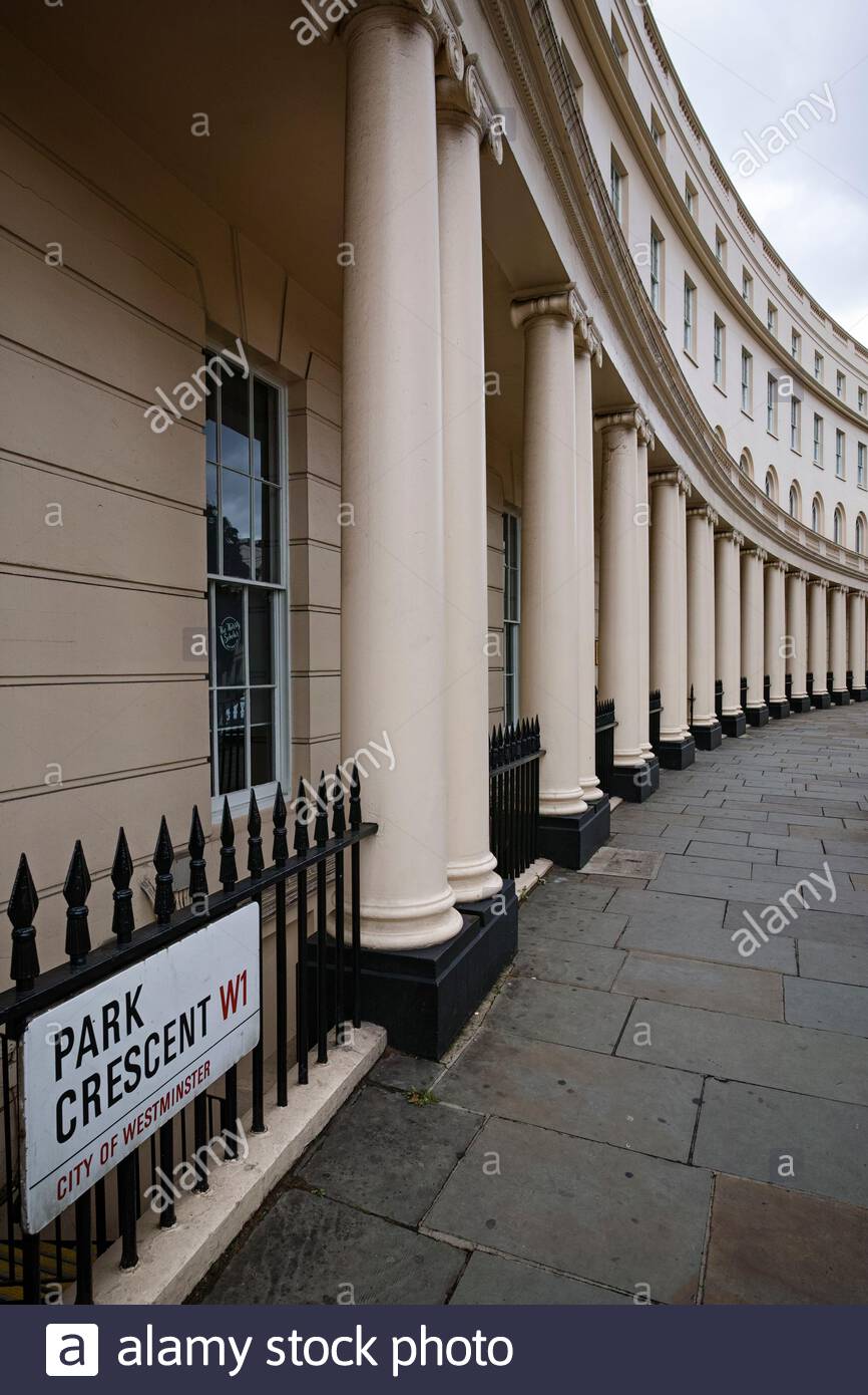 London Park Crescent High Resolution Stock Photography and Images - Alamy