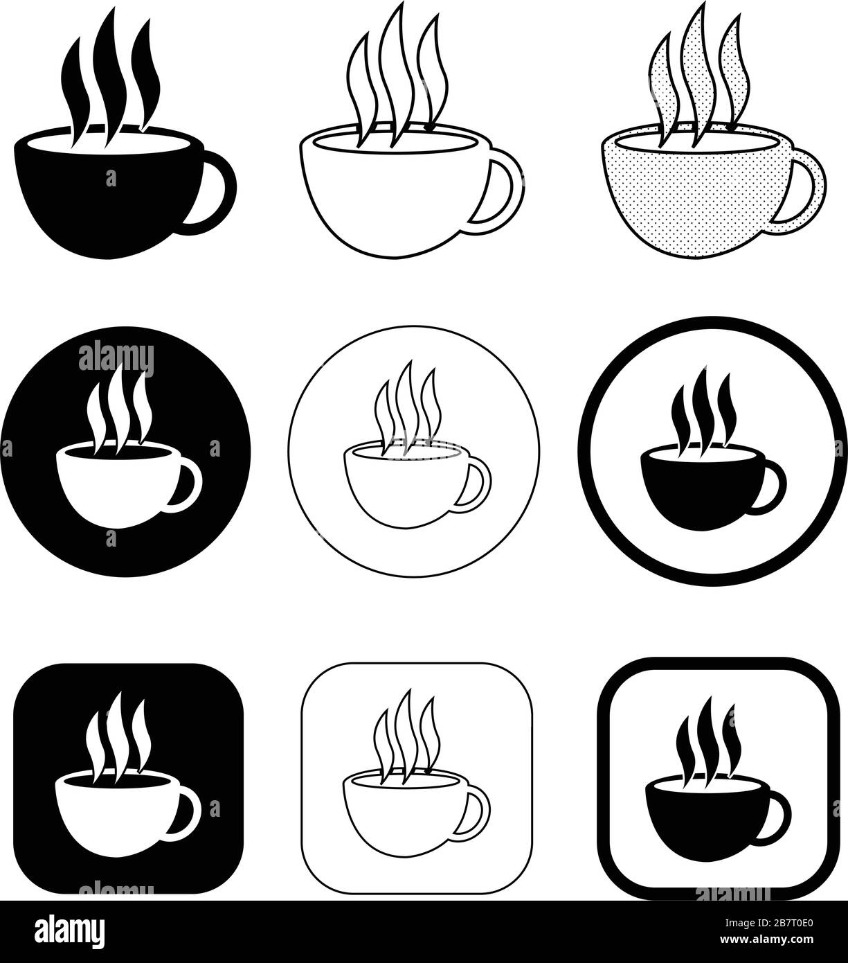 Simple coffee icon sign design Stock Vector Image & Art - Alamy