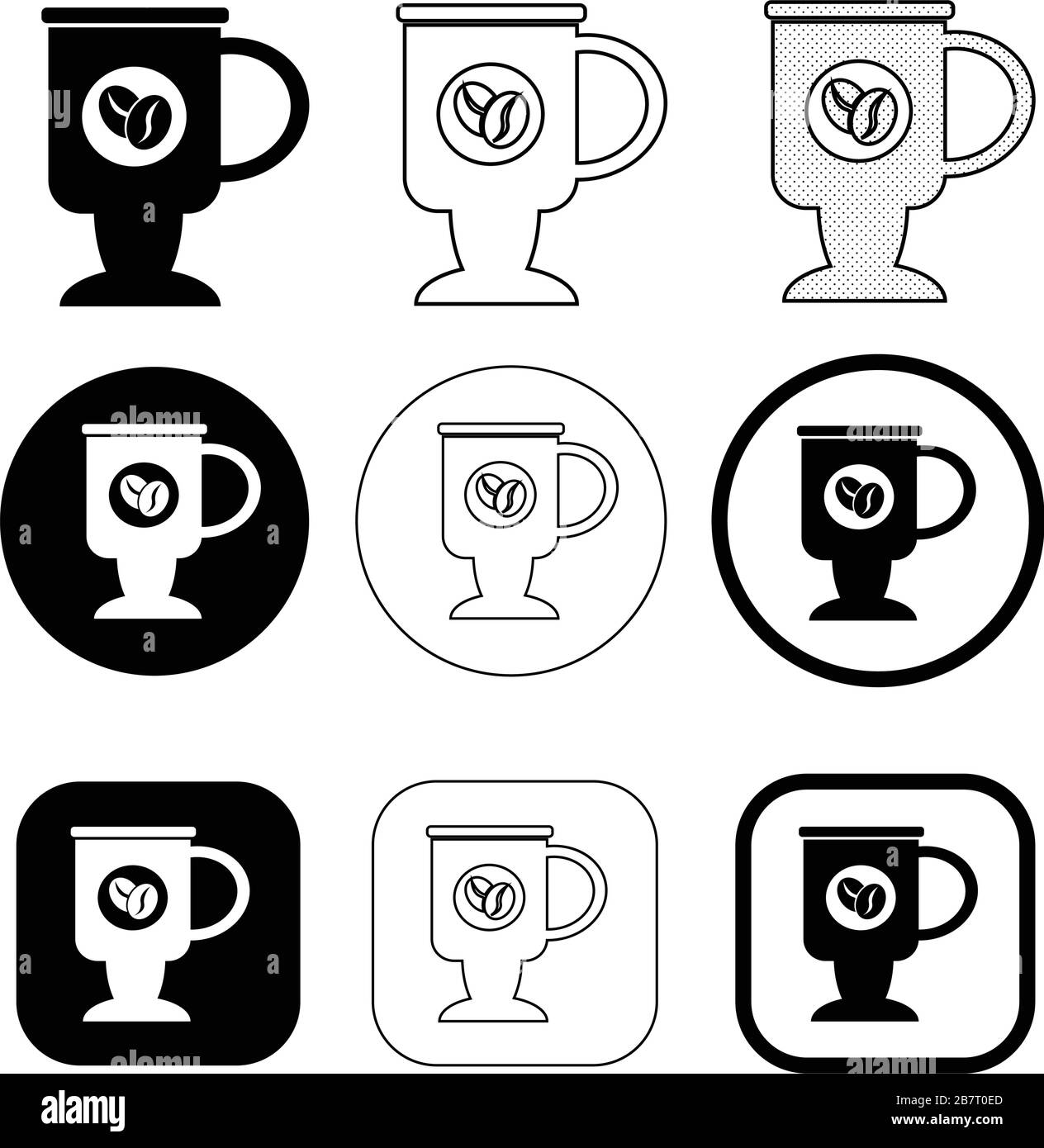 Simple coffee icon sign design Stock Vector Image & Art - Alamy
