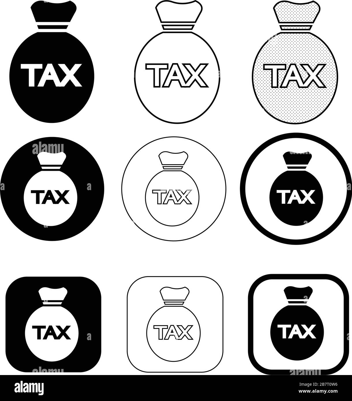 Simple tax icon sign design Stock Vector Image & Art - Alamy