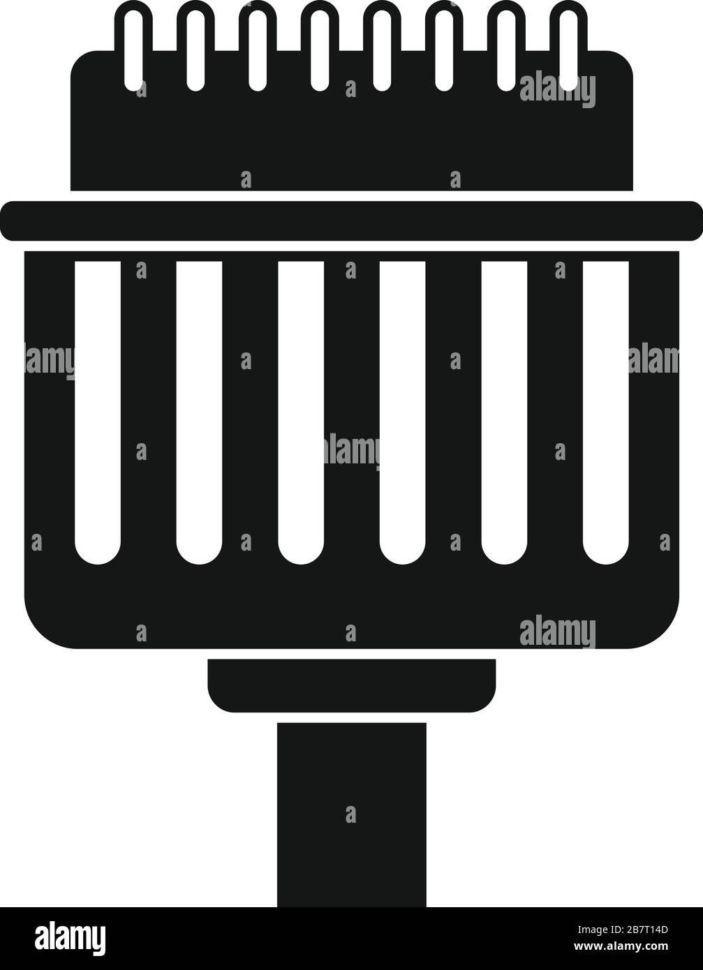 Pins adapter icon. Simple illustration of pins adapter vector icon for ...