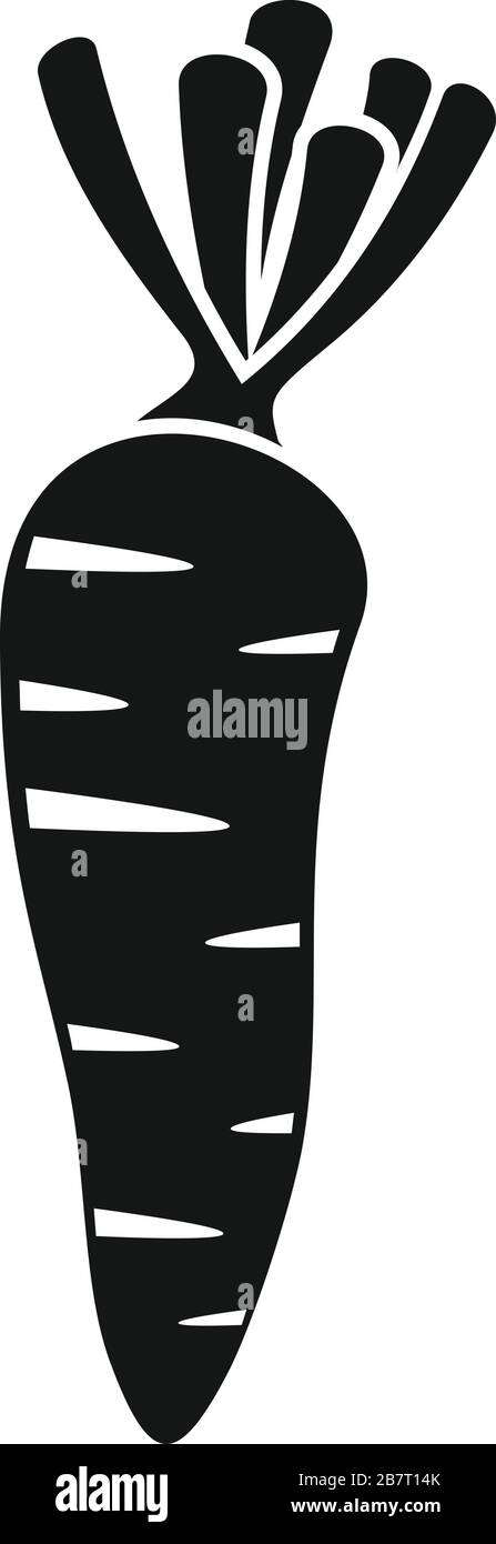 Carrot icon. Simple illustration of carrot vector icon for web design ...