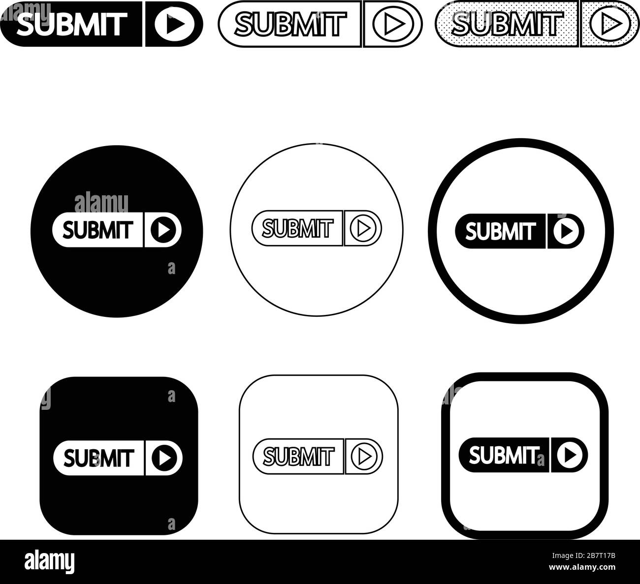 Simple Submit icon sign design Stock Vector Image & Art - Alamy