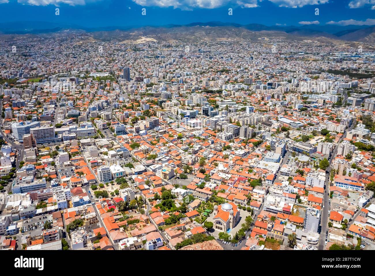 Top view of Limassol city, Cyprus Stock Photo - Alamy