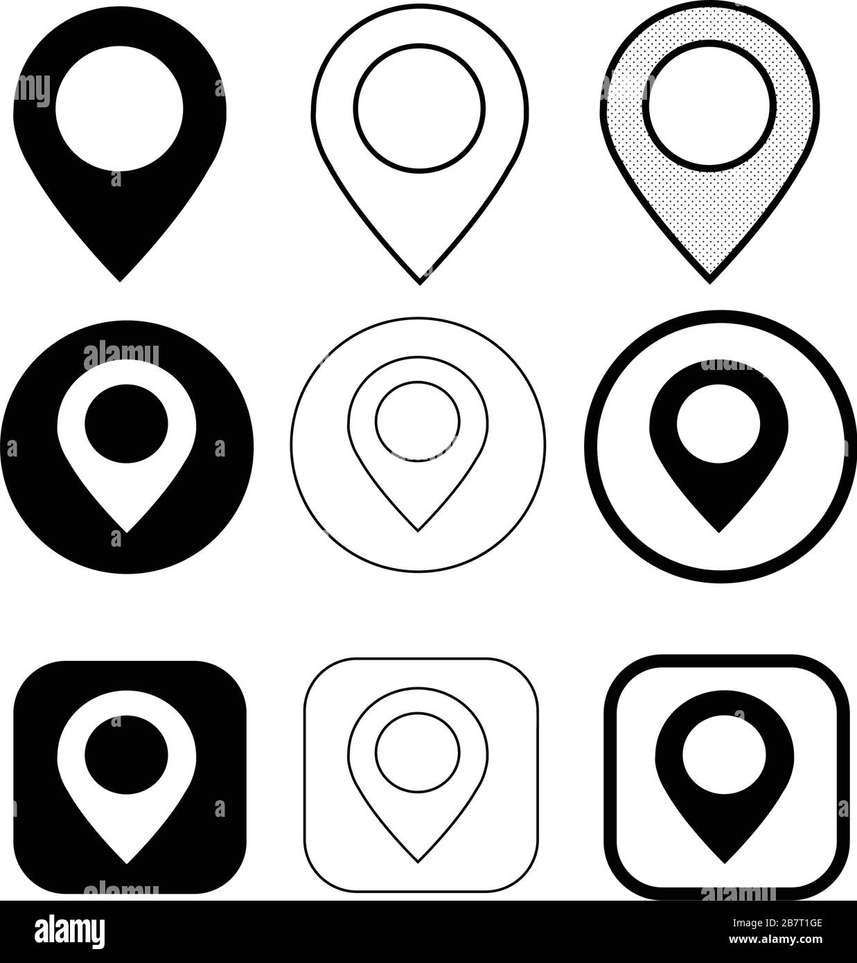 Simple Pin Location icon sign design Stock Vector Image & Art - Alamy