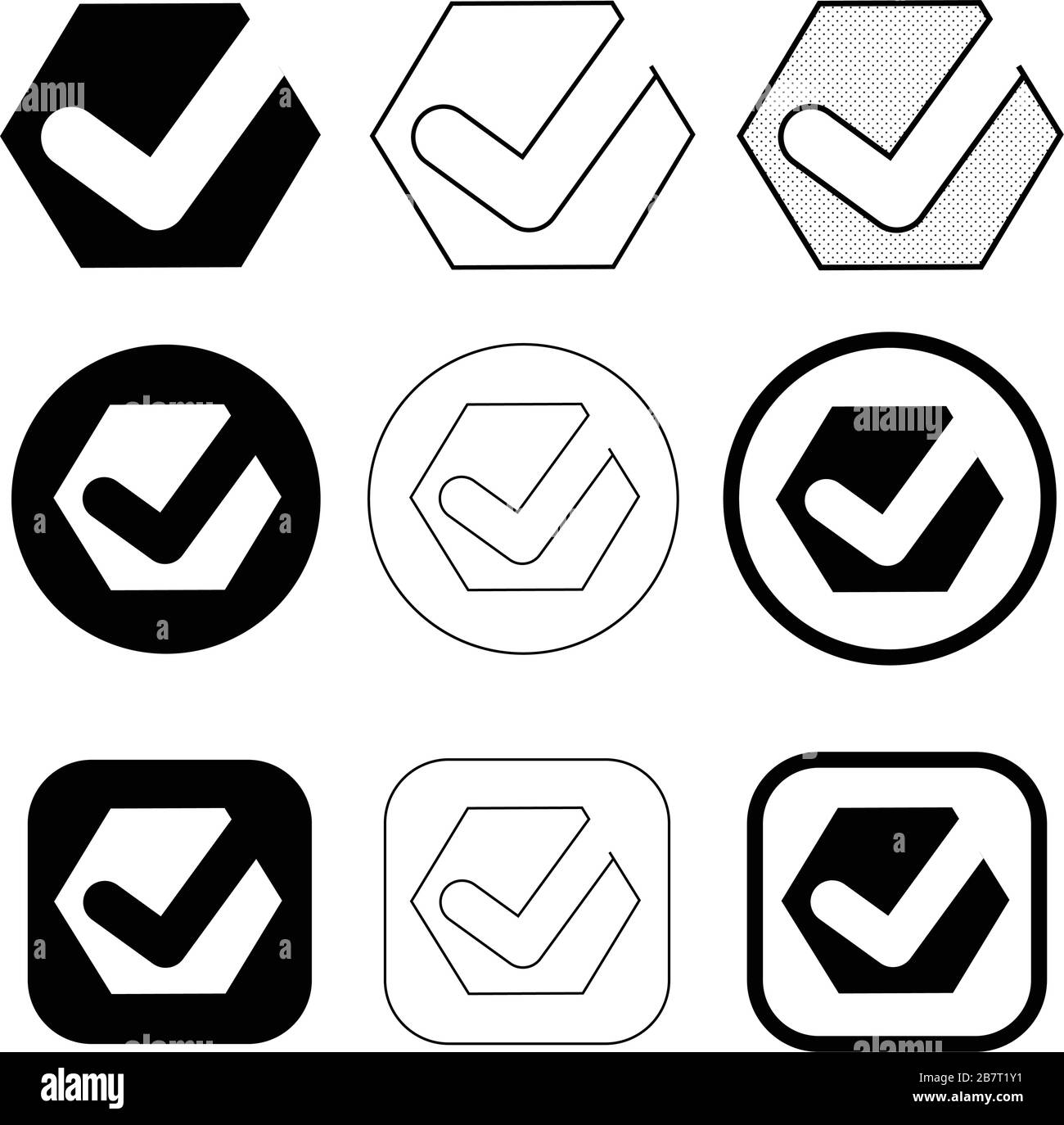 Simple check mark icon sign design Stock Vector Image & Art - Alamy