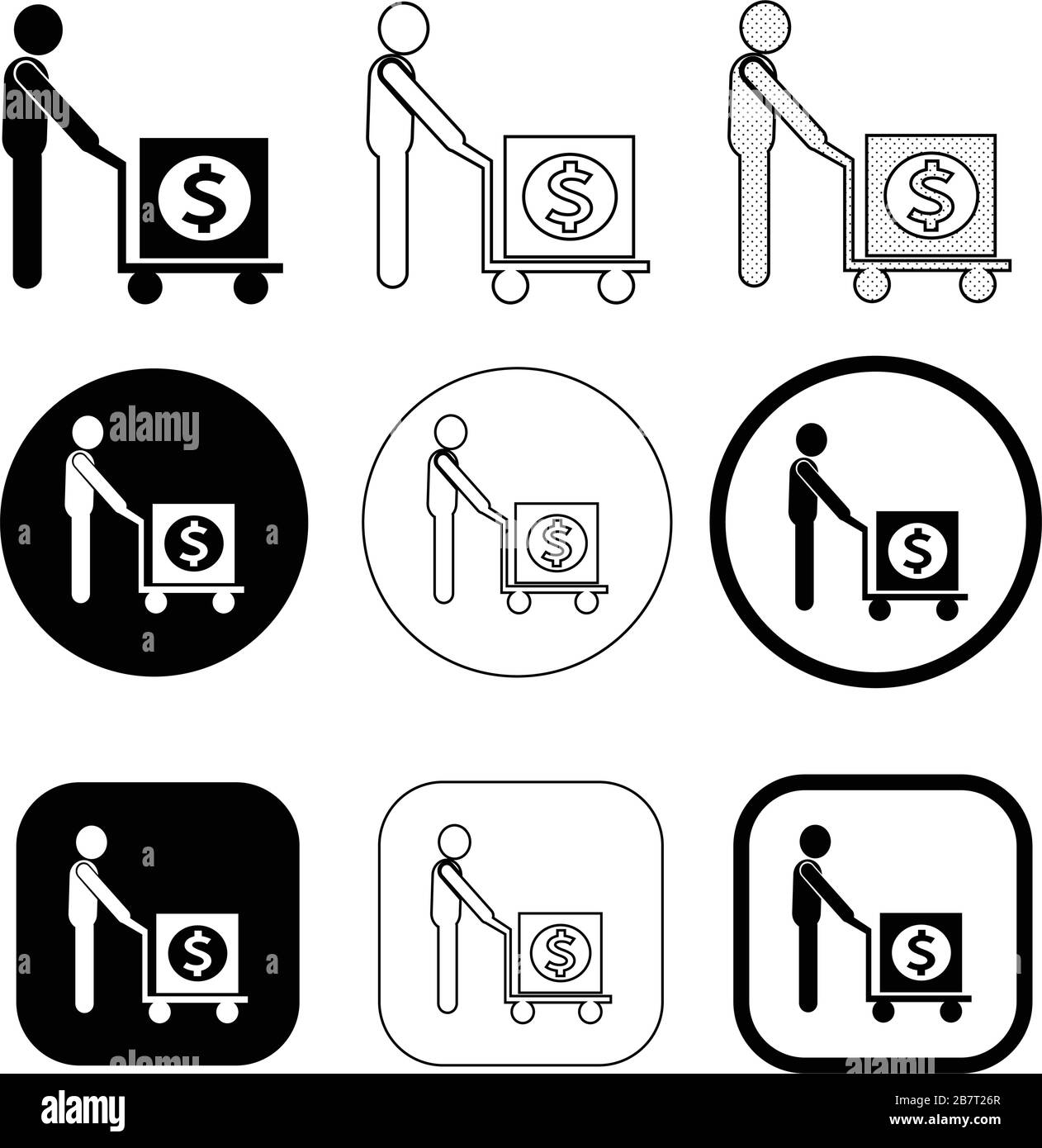 Simple Dollar money icon sign design Stock Vector Image & Art - Alamy