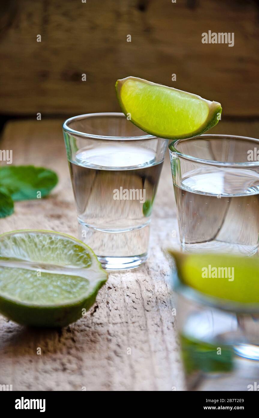 Shot tequila table hi-res stock photography and images - Alamy