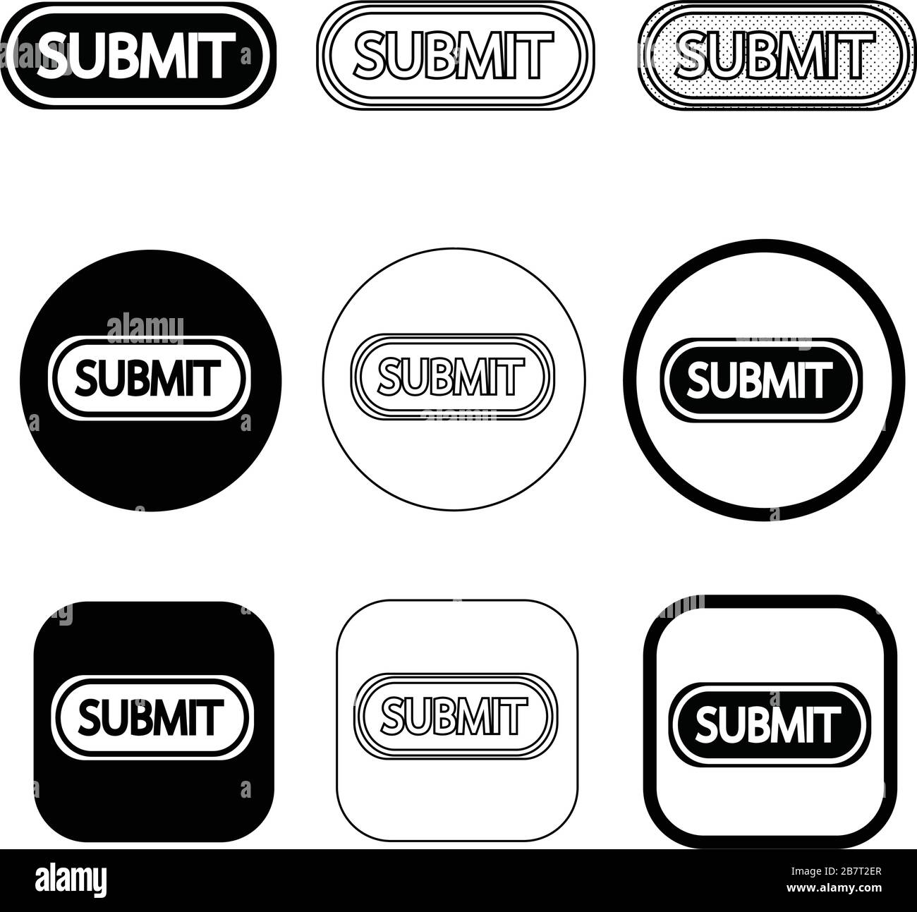 Simple Submit icon sign design Stock Vector Image & Art - Alamy