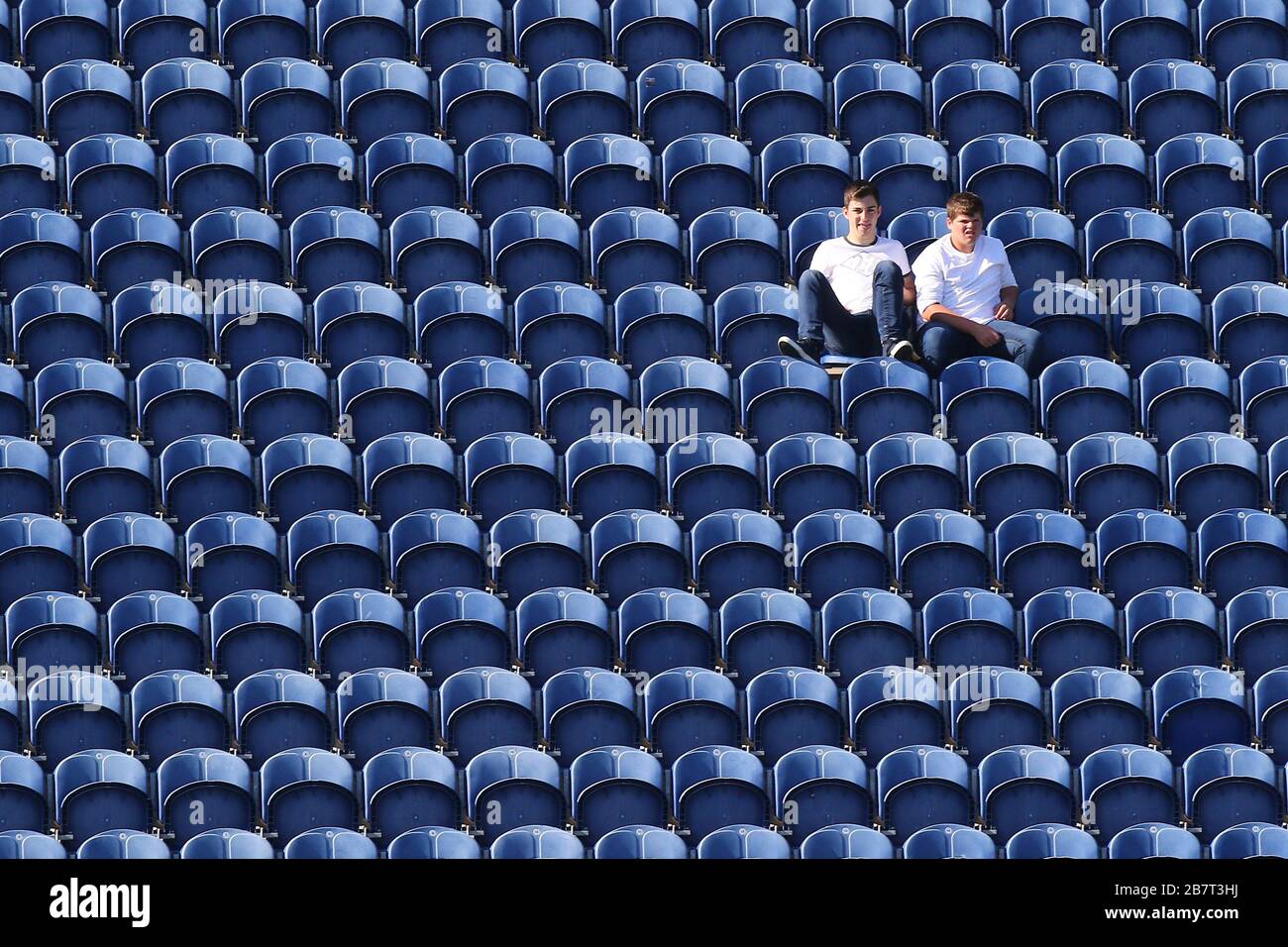 Spectators looks on at the SWALEC Stadium Stock Photo - Alamy