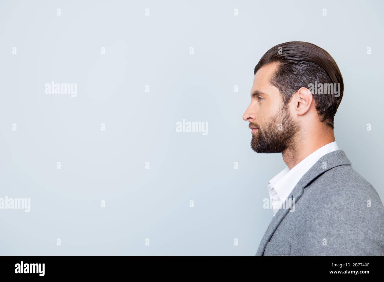Side Profile Man In Suit