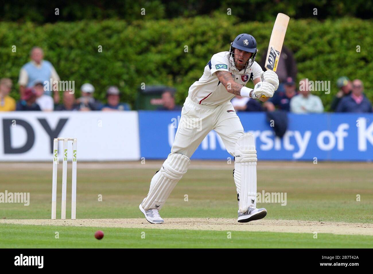 Ben Harmison in batting action for Kent CCC Stock Photo - Alamy