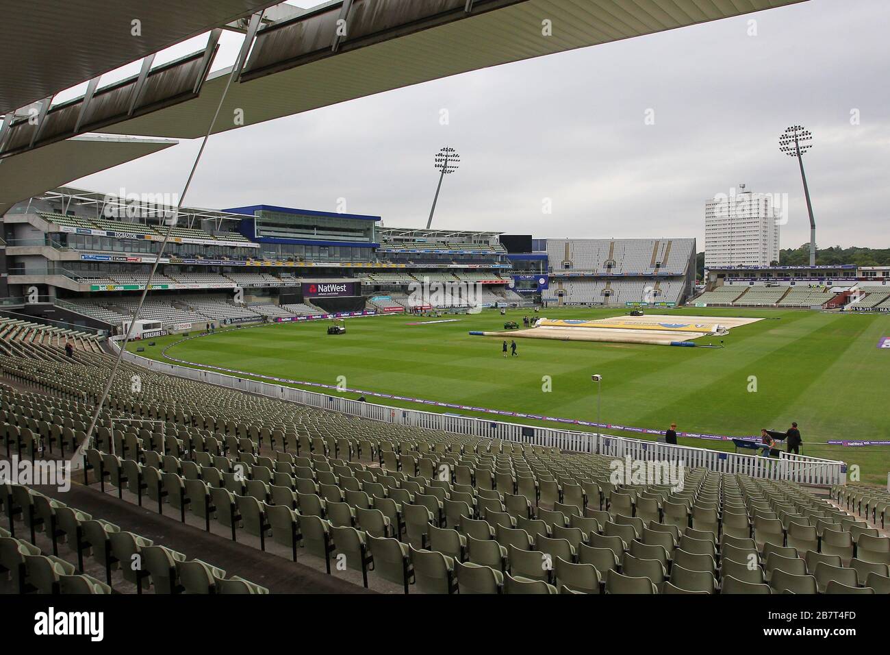 General view of Edgbaston Stadium ahead of play in the NatWest T20 ...