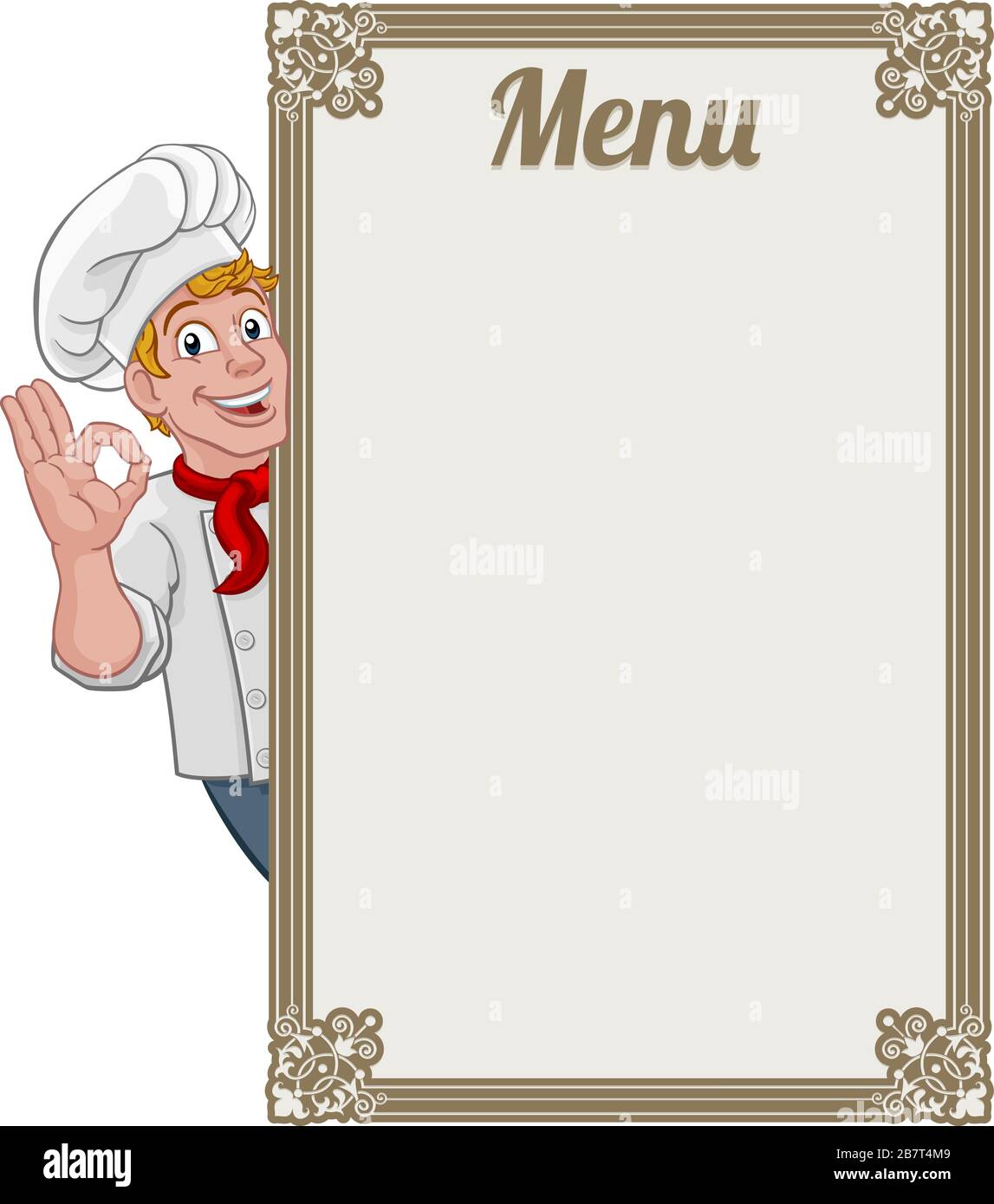 Boy man takeaway menu Stock Vector Images - Alamy