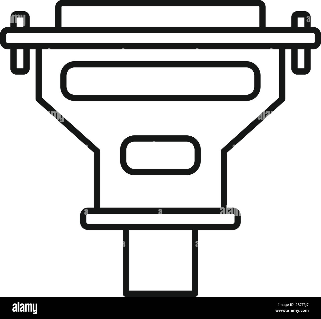 Universal adapter icon. Outline universal adapter vector icon for web ...