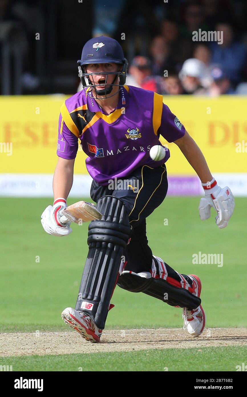 Gary Ballance in batting action for Yorkshire Vikings Stock Photo - Alamy
