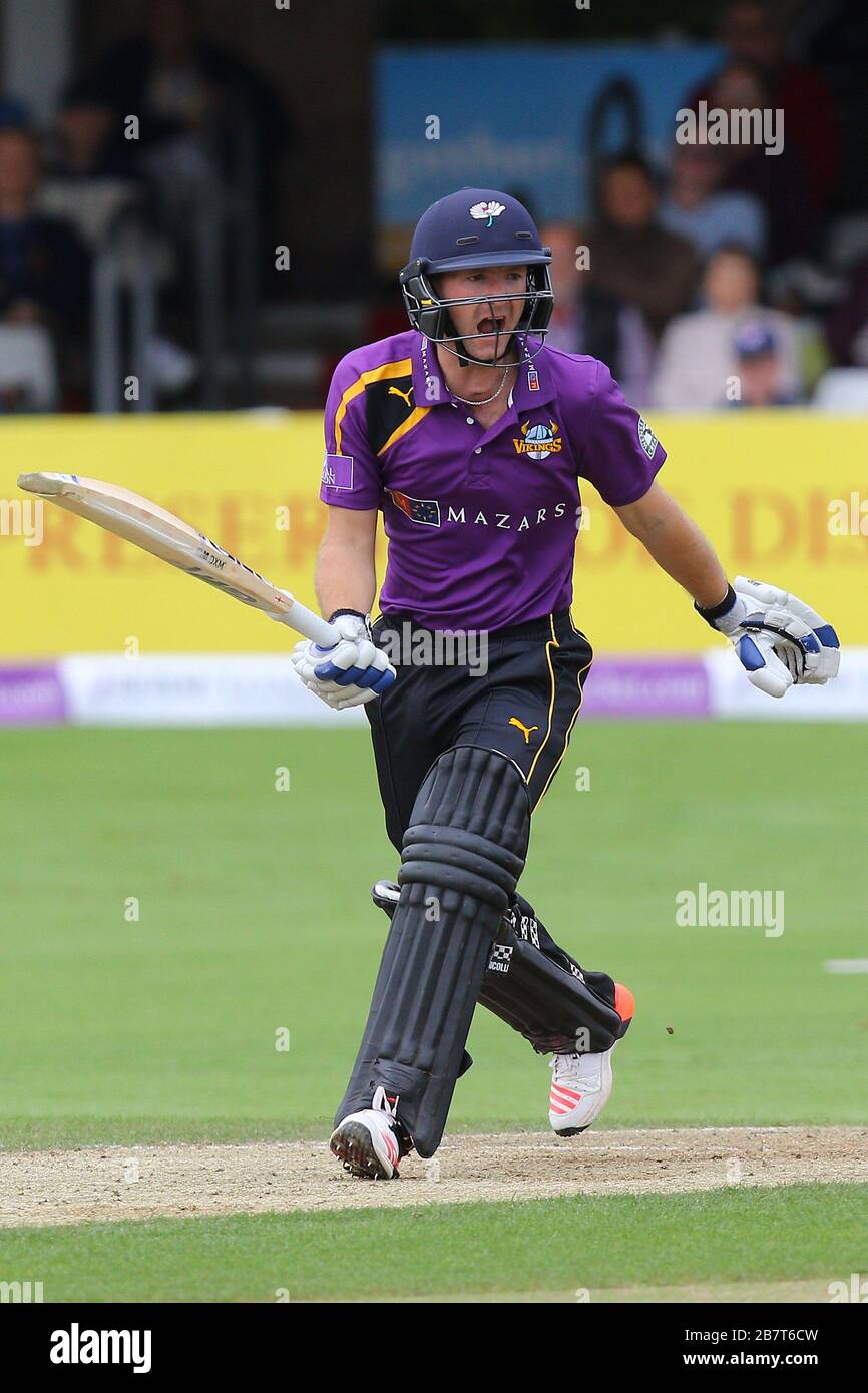Adam Lyth in batting action for Yorkshire Vikings Stock Photo - Alamy