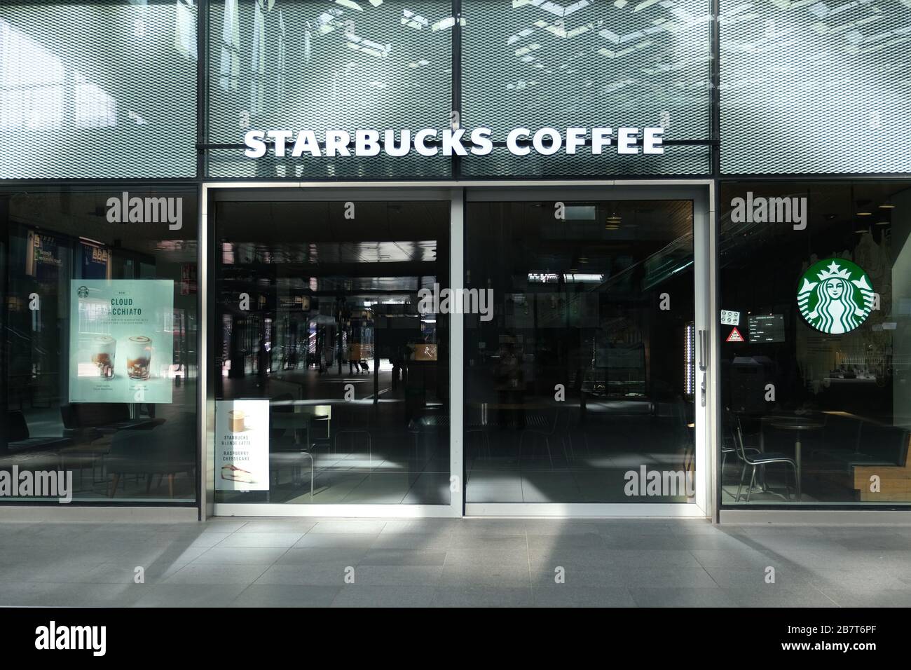 Starbucks Coffee closed temporarily is seen at The Hague Central ...