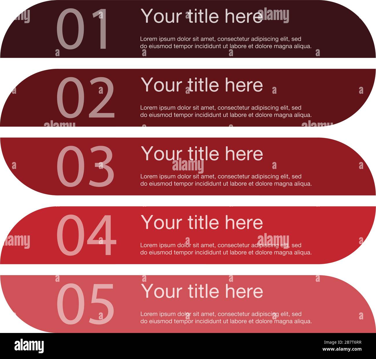 Customise this template to create a 5 step journey Stock Vector Image ...