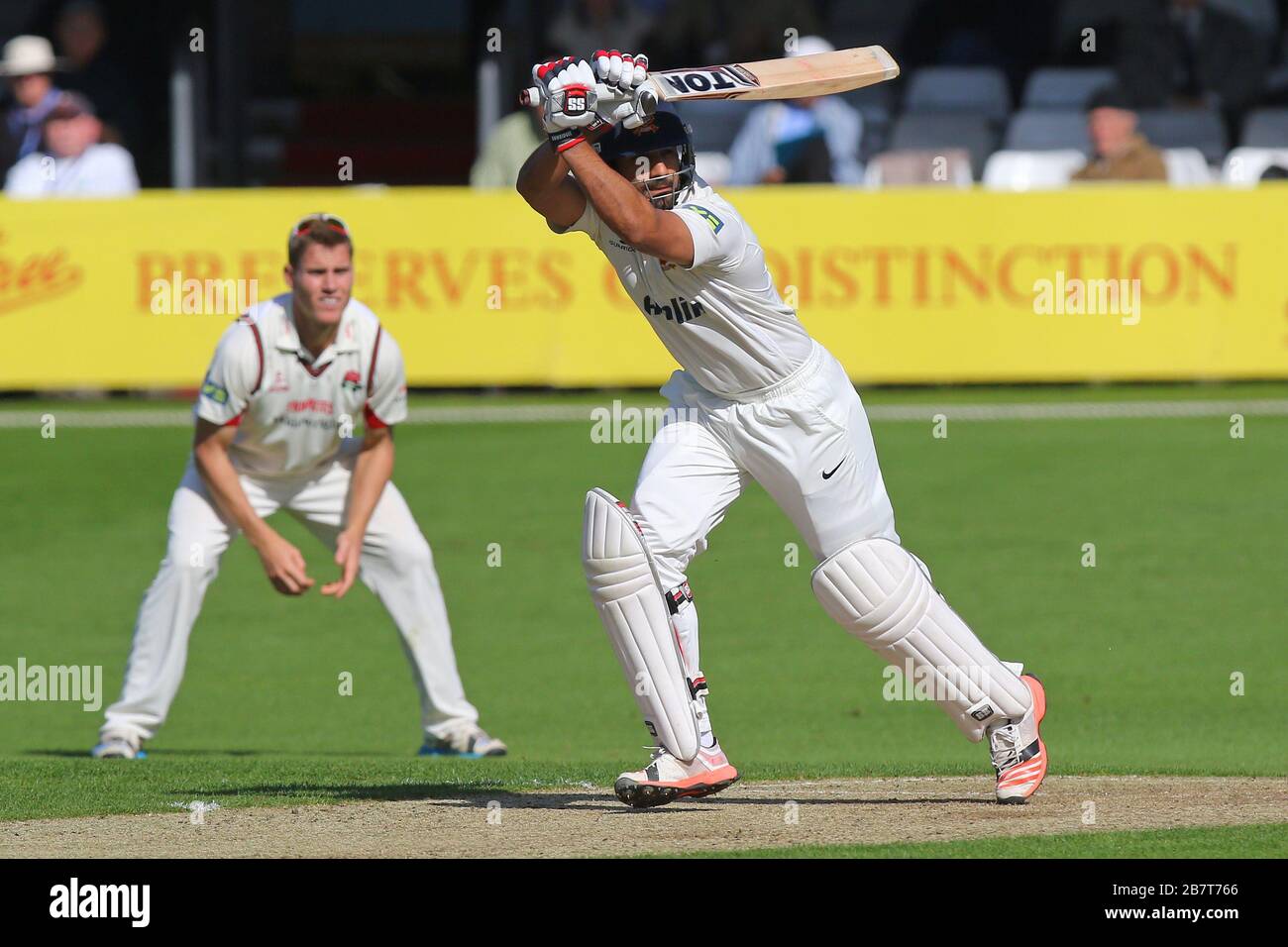 Ravi Bopara in batting action for Essex during Essex CCC vs Lancashire ...