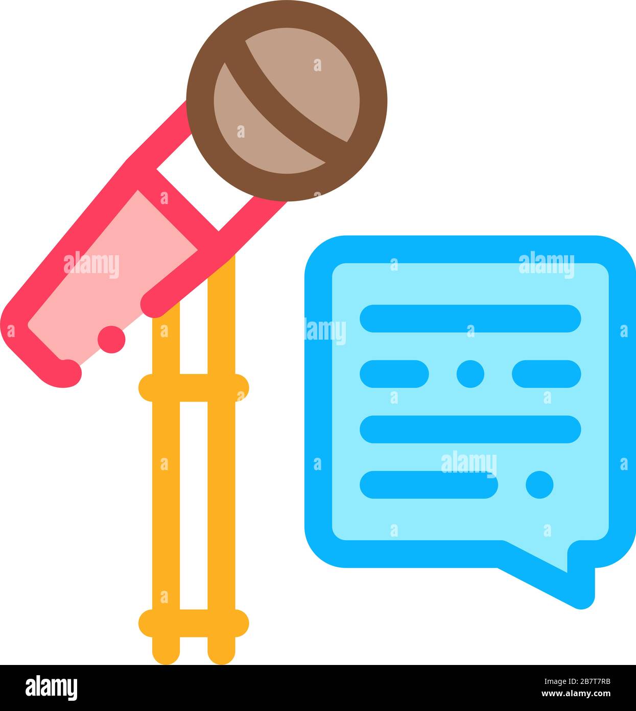 Replica Talking in Microphone Icon Vector Stock Vector Image & Art - Alamy