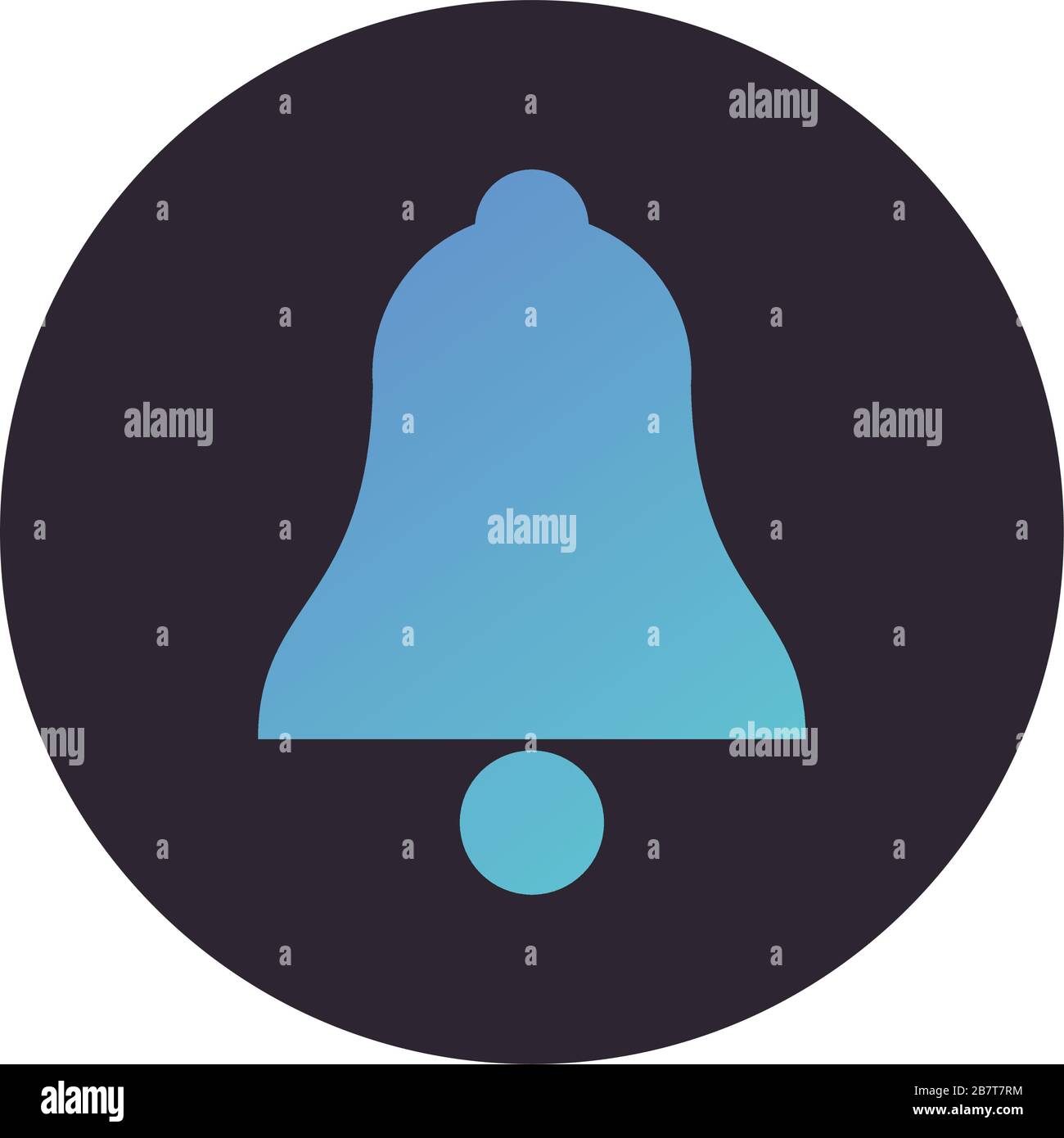 bell sound block style icon Stock Vector Image & Art - Alamy