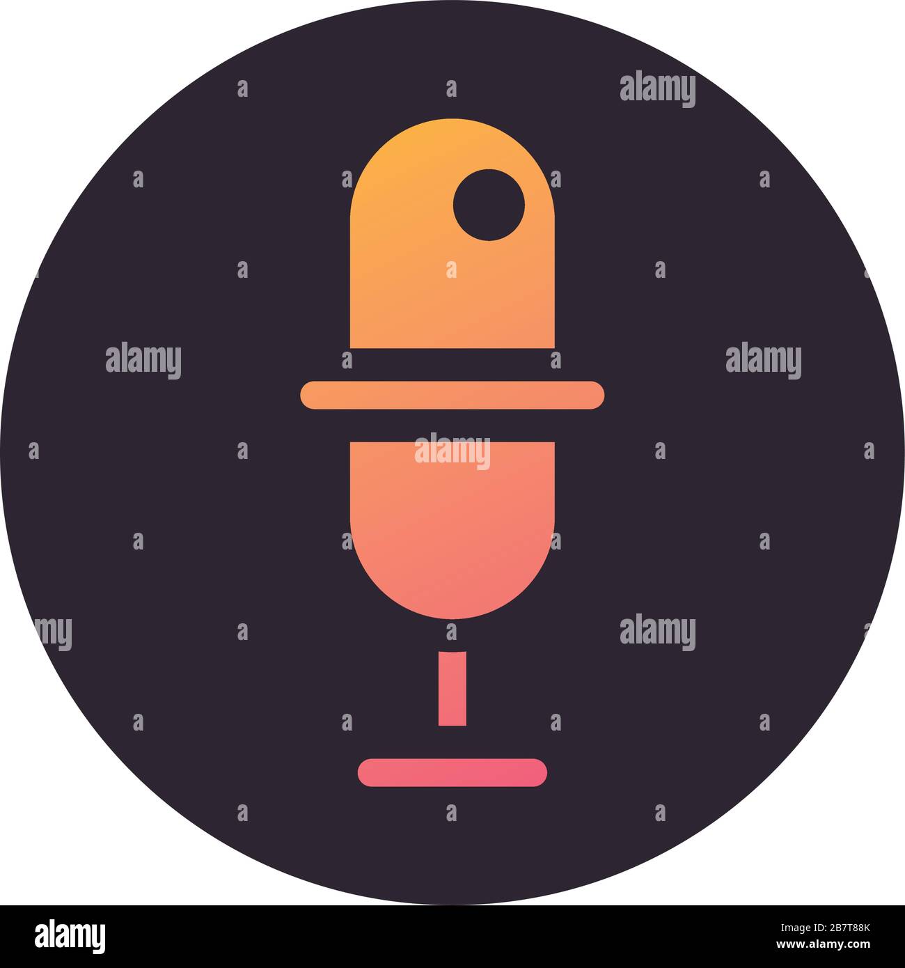 microphone sound block style icon Stock Vector Image & Art - Alamy