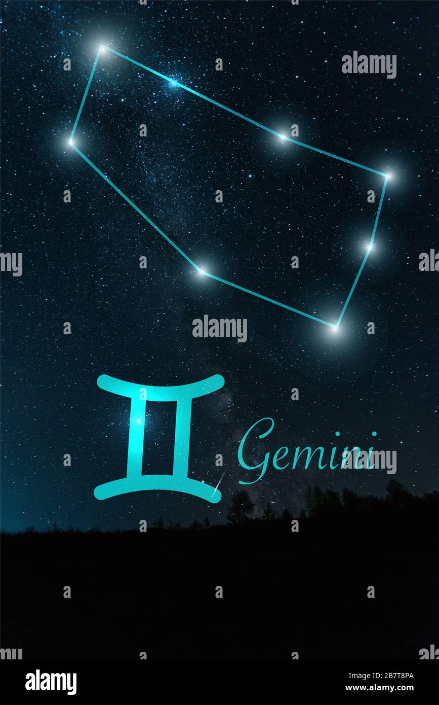 Gemini constellation High Resolution Stock Photography and Images - Alamy