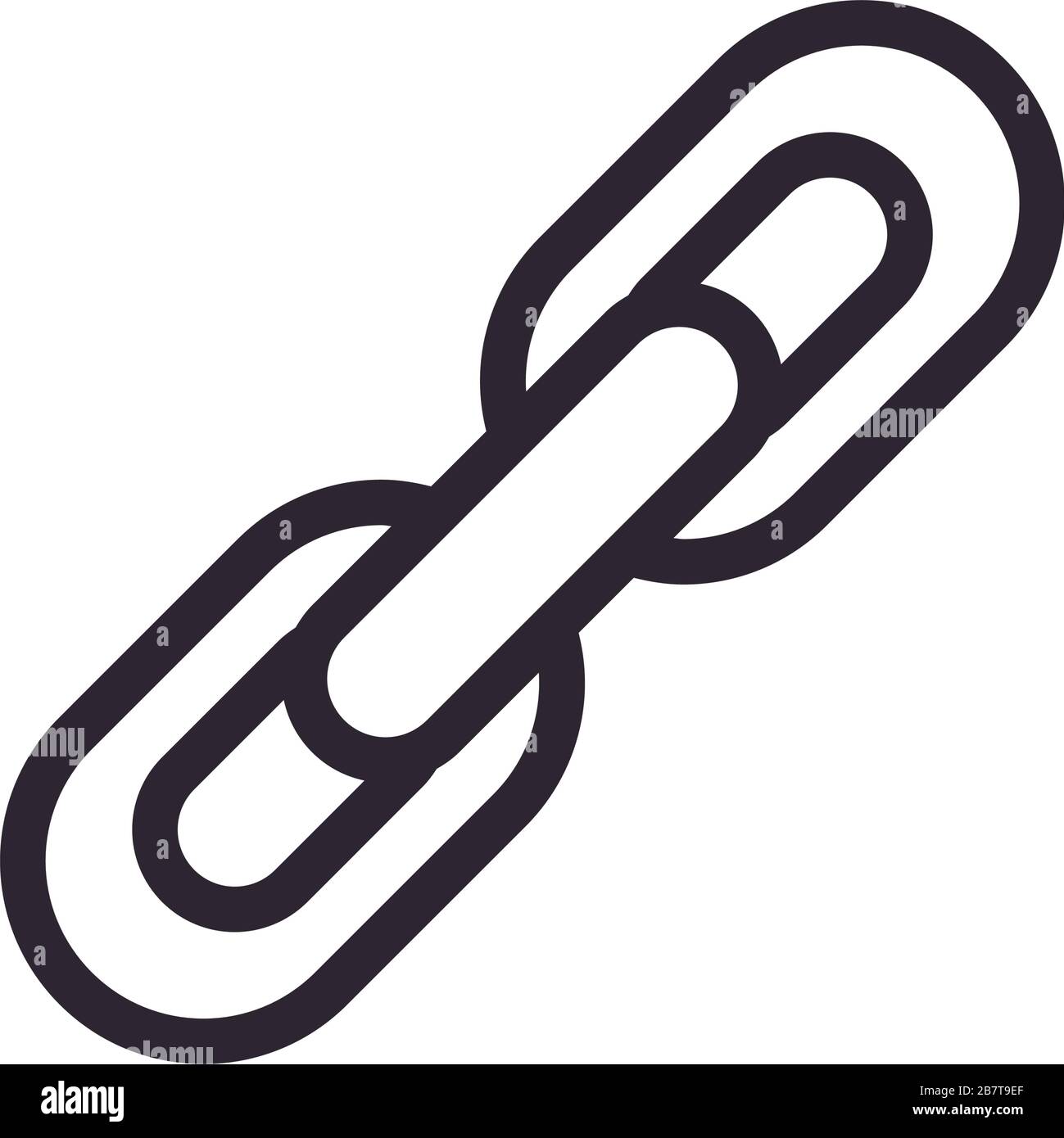 Isolated link symbol line style icon Stock Vector Image & Art - Alamy