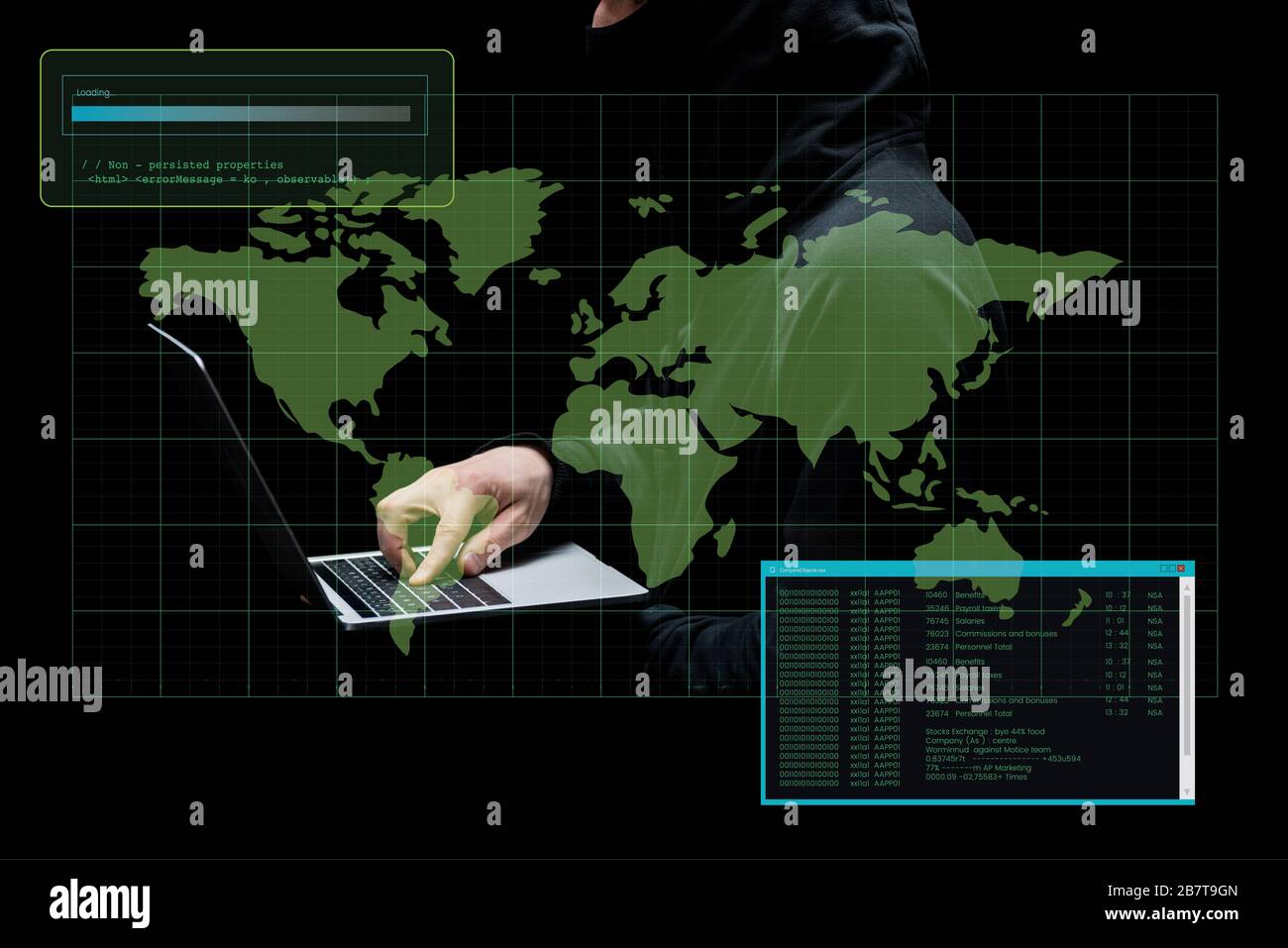 Cyber security global attack map hi-res stock photography and images ...