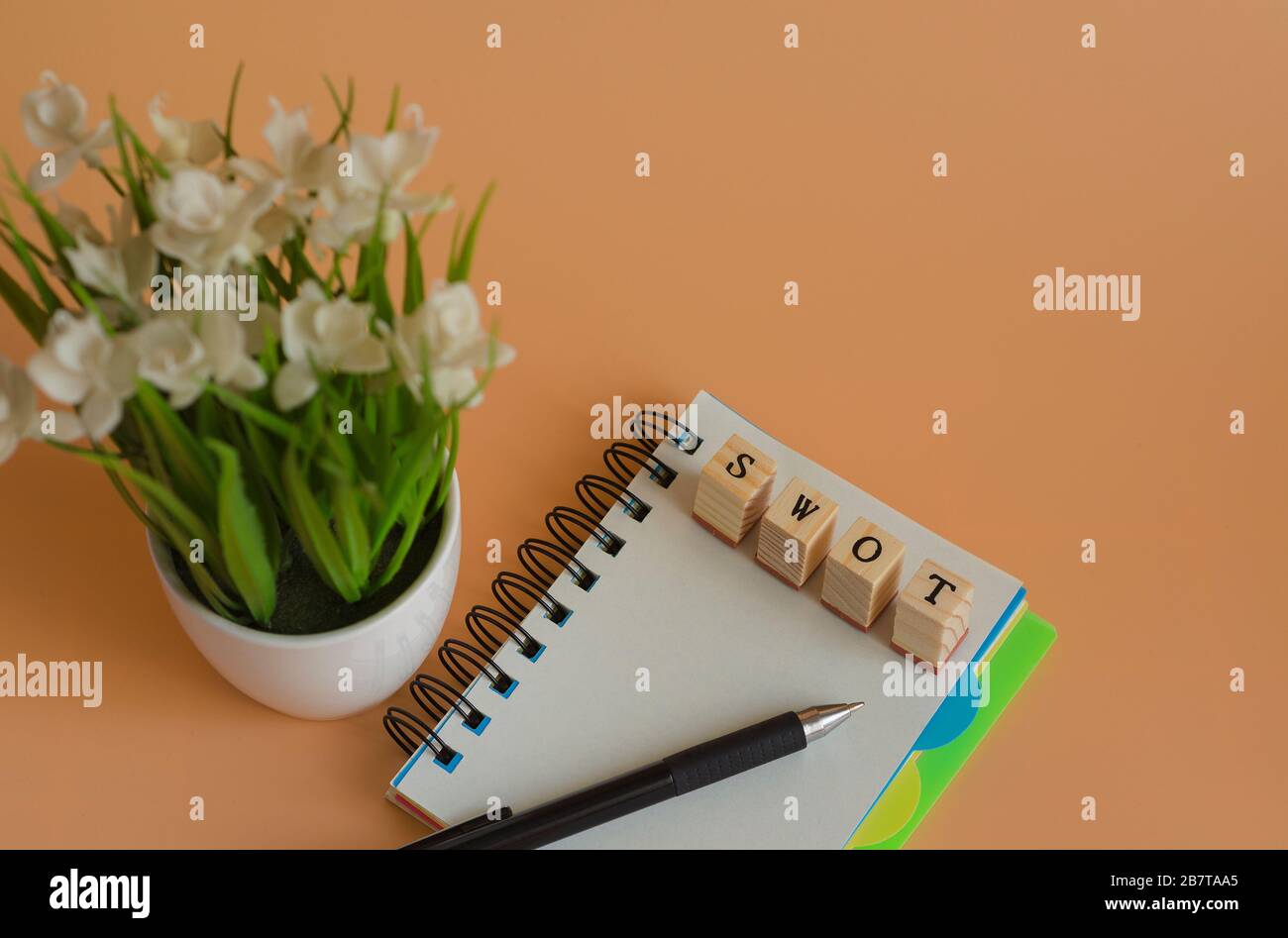 Notebook word goals pen hi-res stock photography and images - Alamy