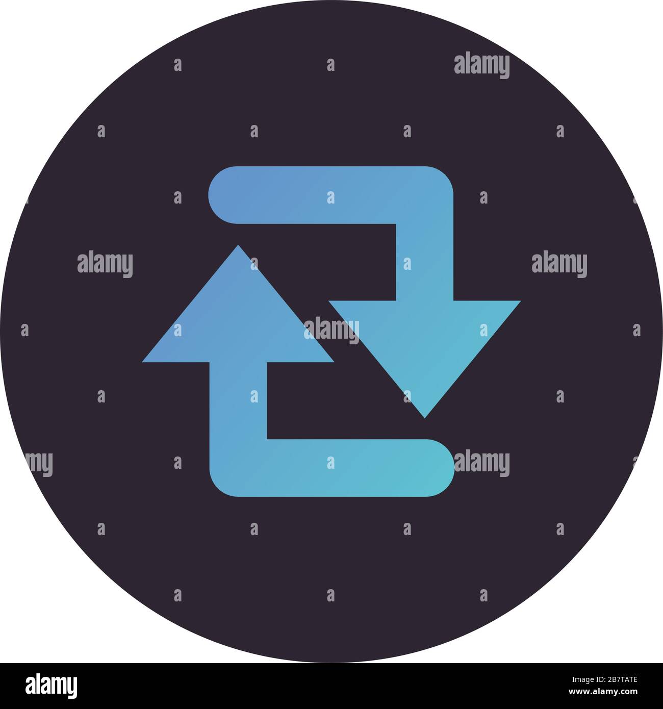 arows reload sign block style icon Stock Vector Image & Art - Alamy