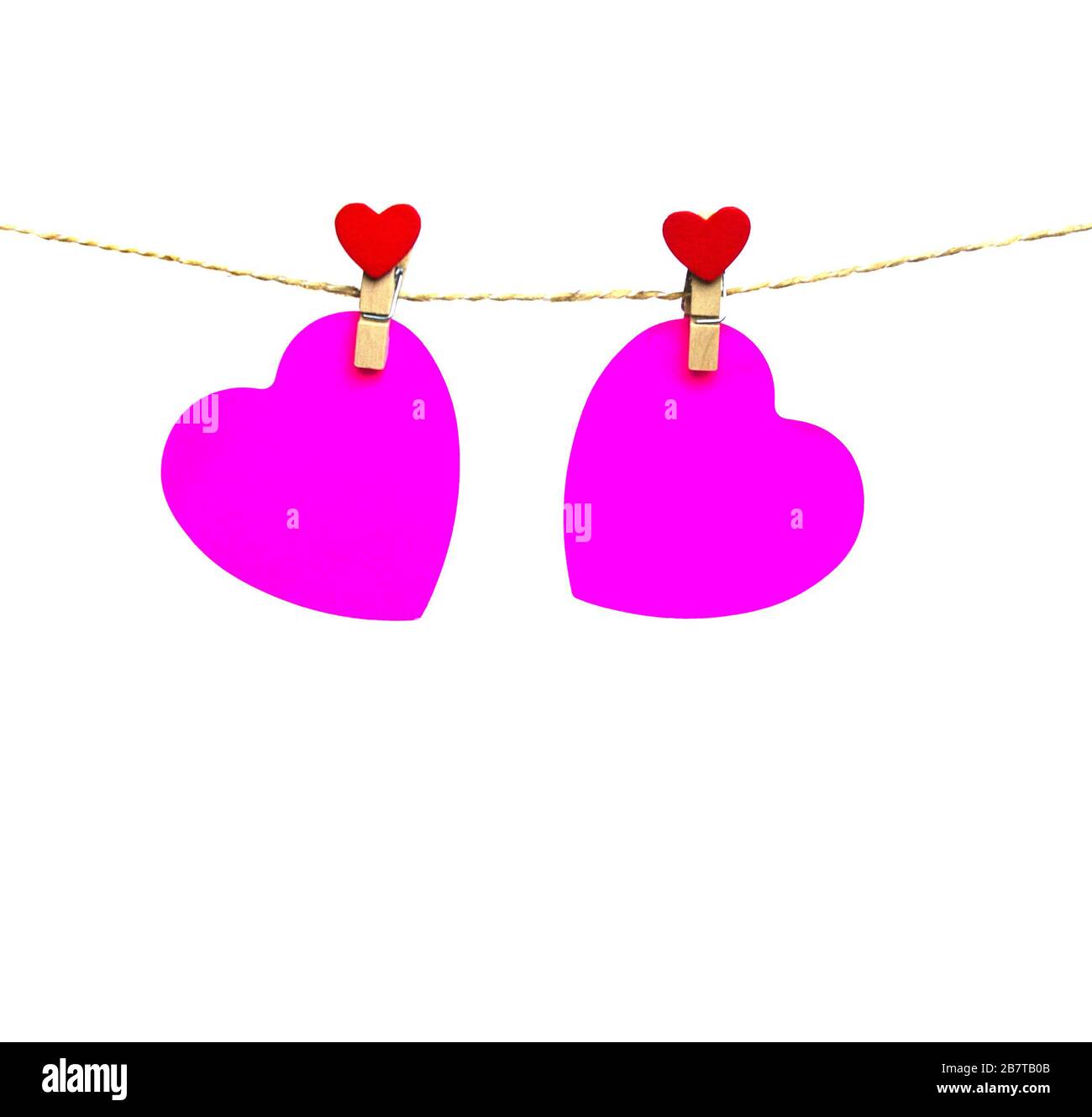 Pink hearts design on Cut Out Stock Images & Pictures - Alamy