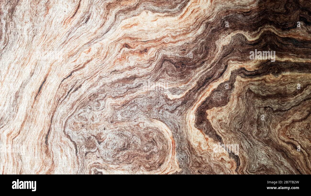 The surface of Sandstone with wavy brown veins. Sulphide agate texture ...