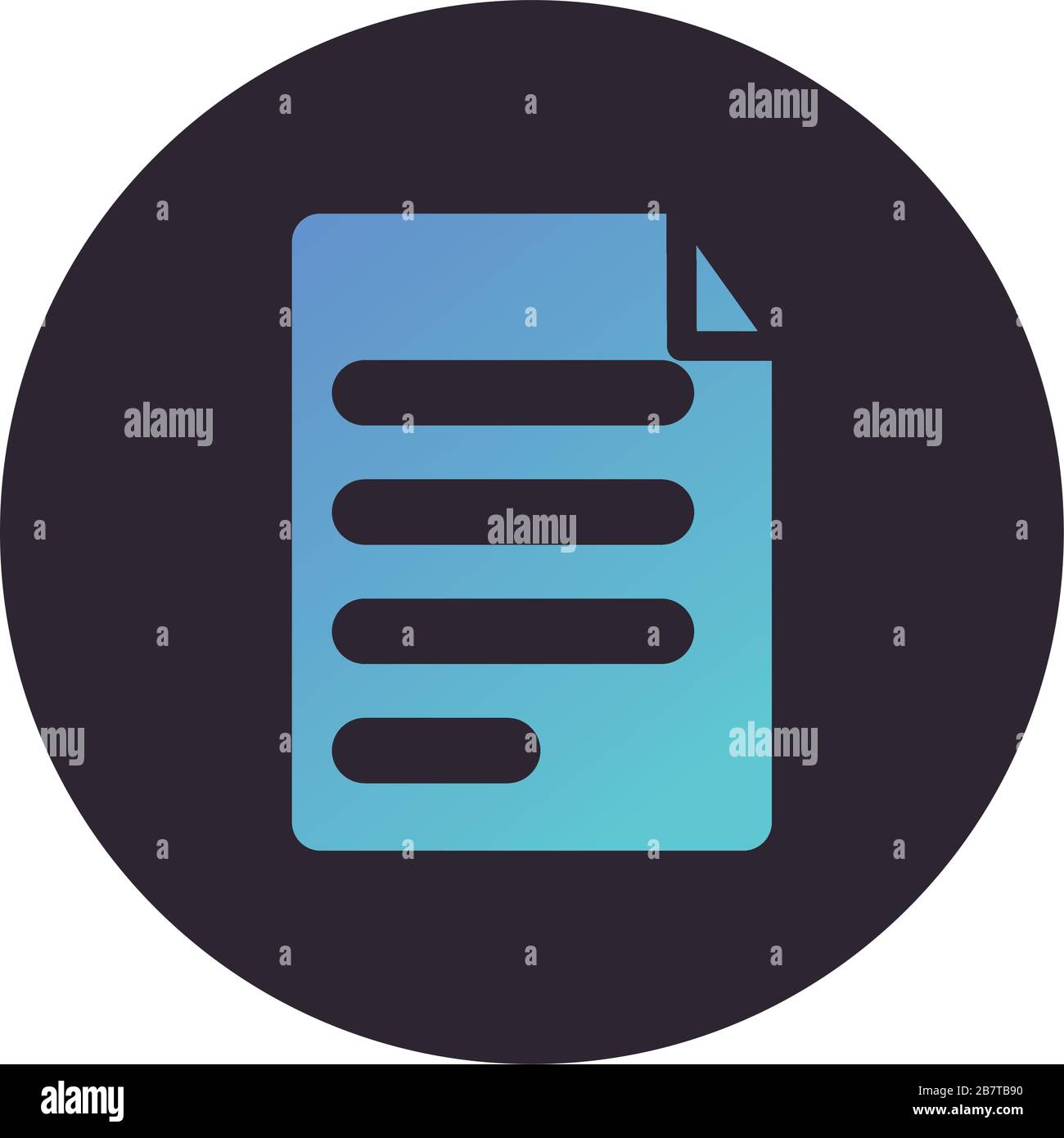 paper document file block style icon Stock Vector Image & Art - Alamy