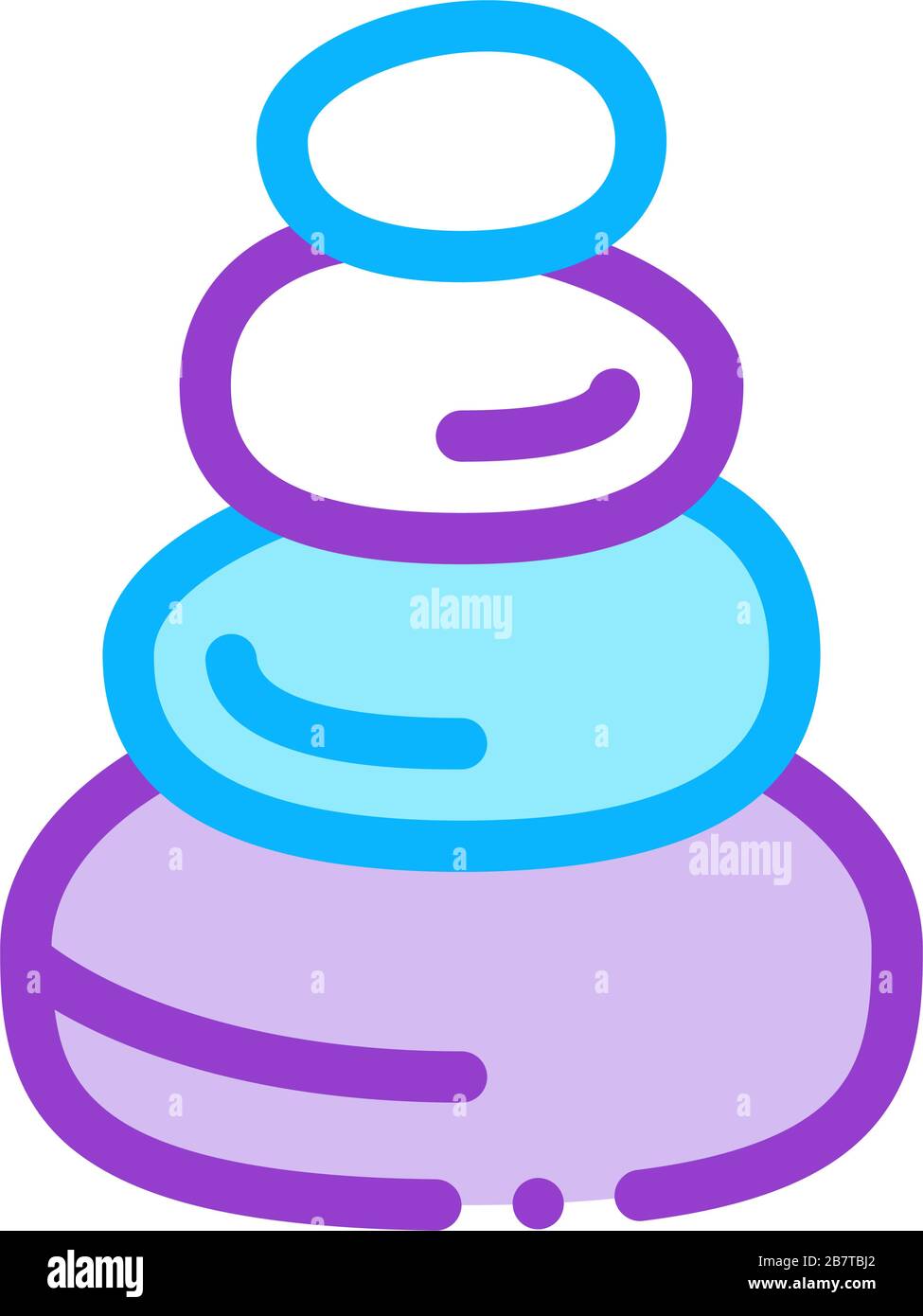 Stones Balance Icon Vector Outline Illustration Stock Vector Image ...