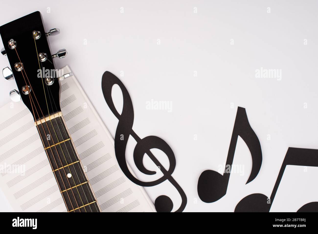 Guitar notes cut hi-res stock photography and images - Alamy