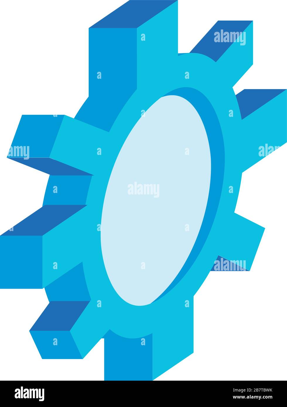 Isometric gear wheel Cut Out Stock Images & Pictures - Alamy