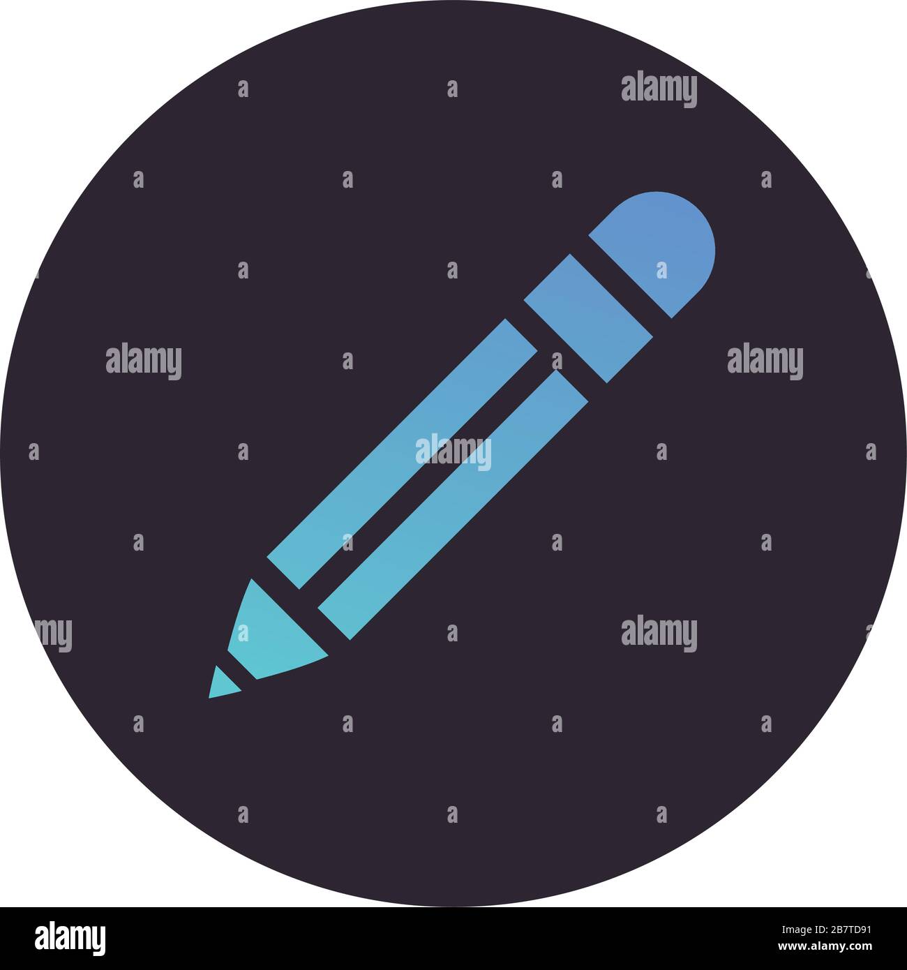 pencil graphite supply block style icon Stock Vector Image & Art - Alamy