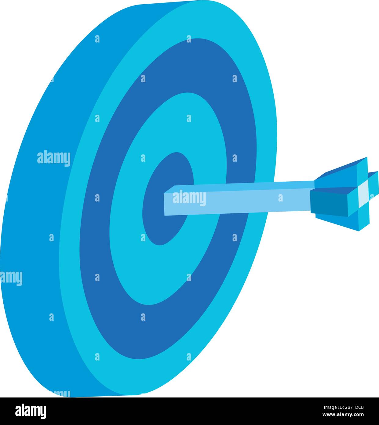 target arrow isometric style icon Stock Vector Image & Art - Alamy