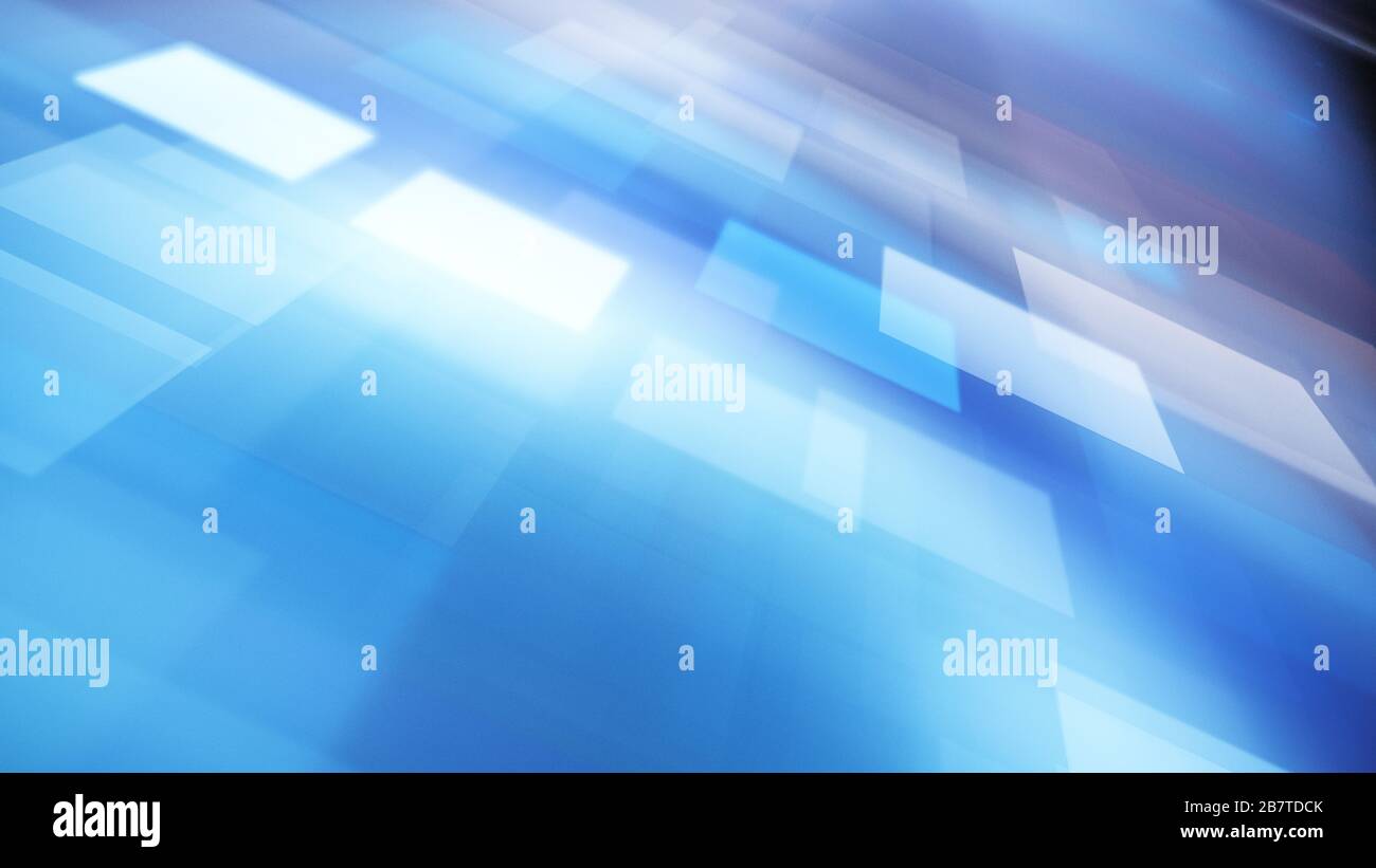 Blue glowing vibrant squares, new technology concept, computer ...