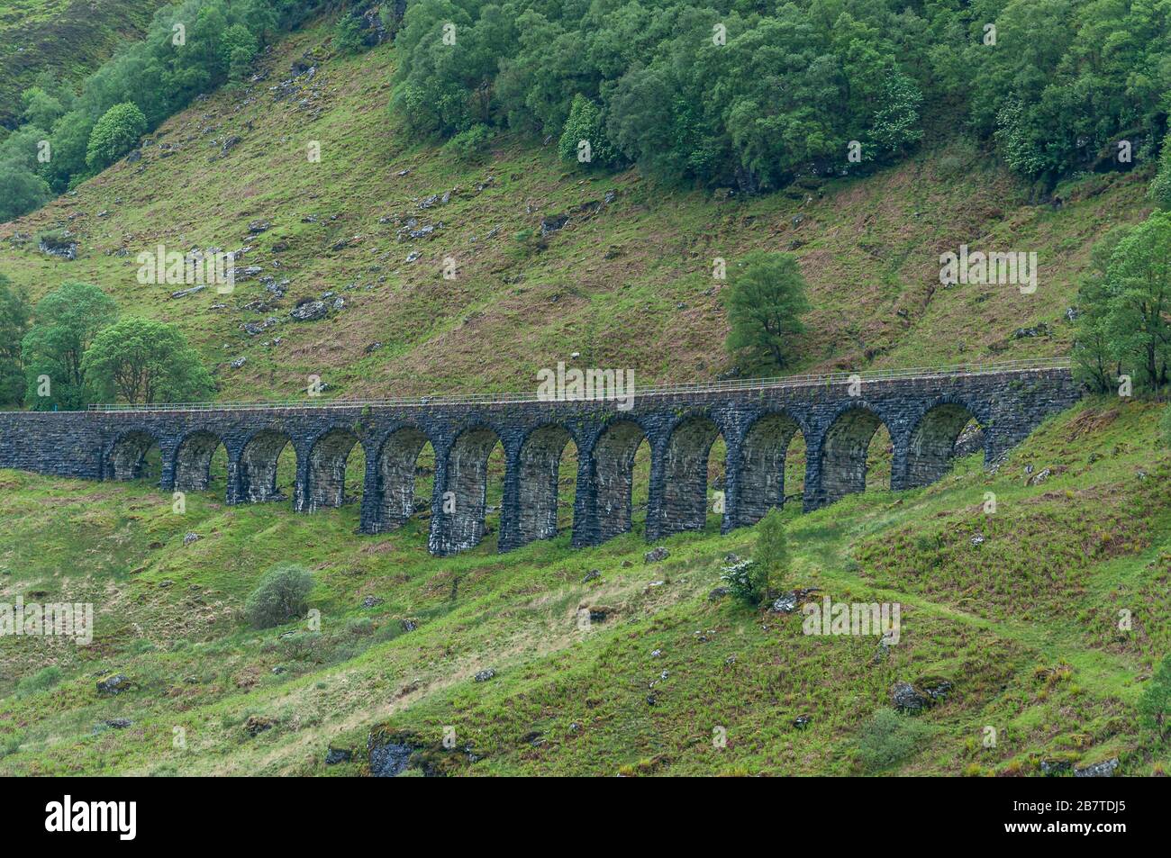 Arched stone railway bridge near Crianlarich, Scotland Stock Photo - Alamy