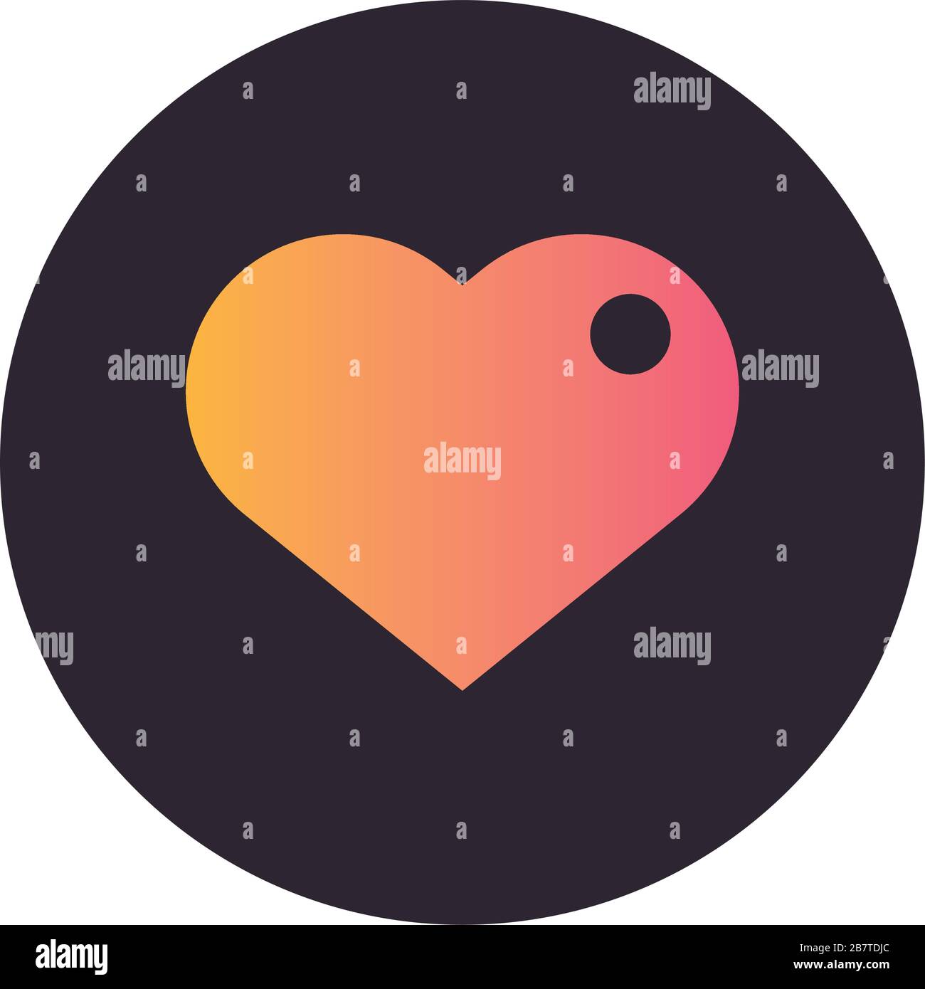 heart love figure block style icon Stock Vector Image & Art - Alamy