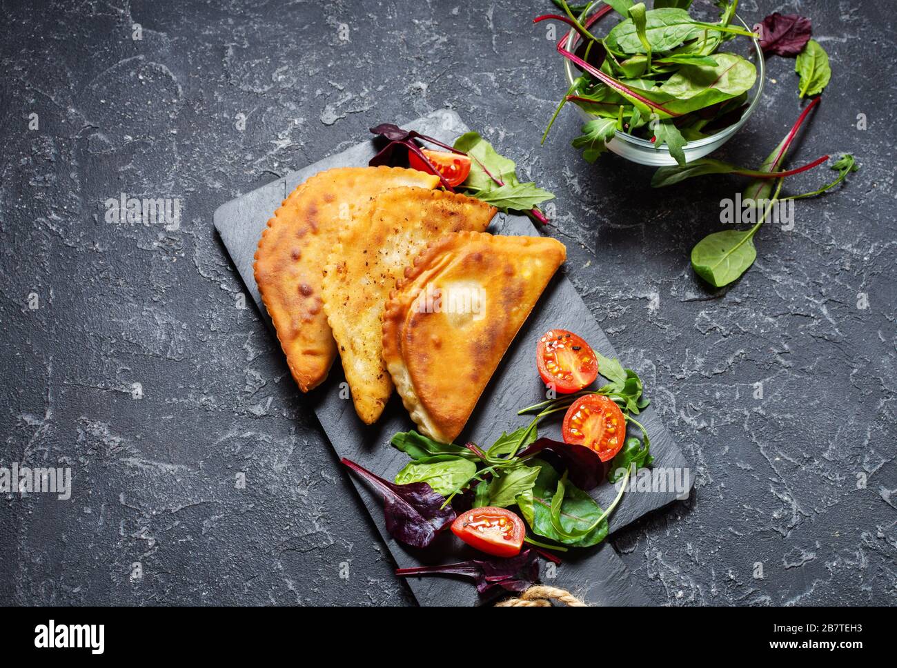 Latin American, mexican, chilean food. Traditional baked pastry ...