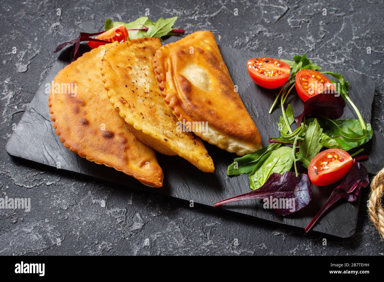 Latin American, mexican, chilean food. Traditional baked pastry ...