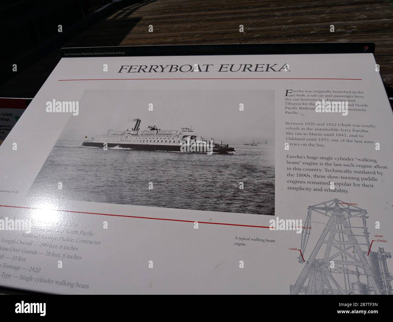 San Francisco, California-July 2018: Information marker of the ...