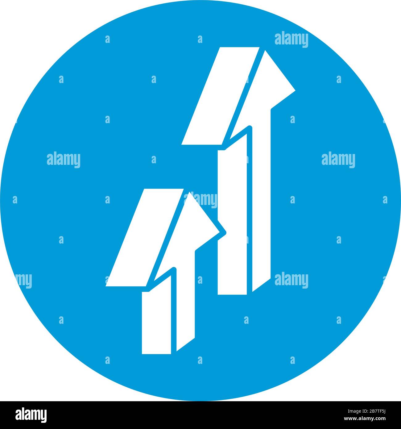 arrows up block style icon Stock Vector Image & Art - Alamy