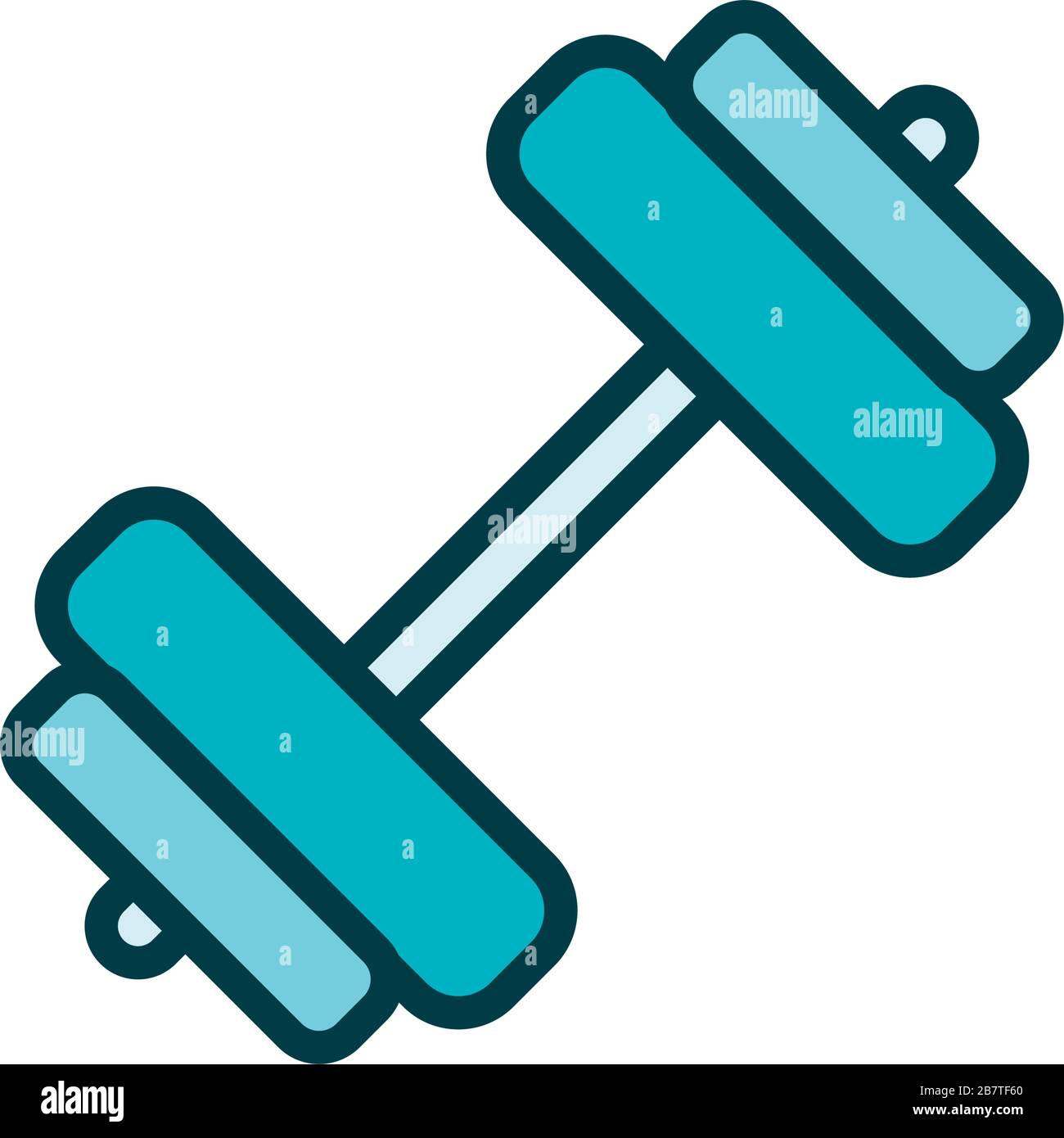 dumbbell gym line style icon Stock Vector Image & Art - Alamy